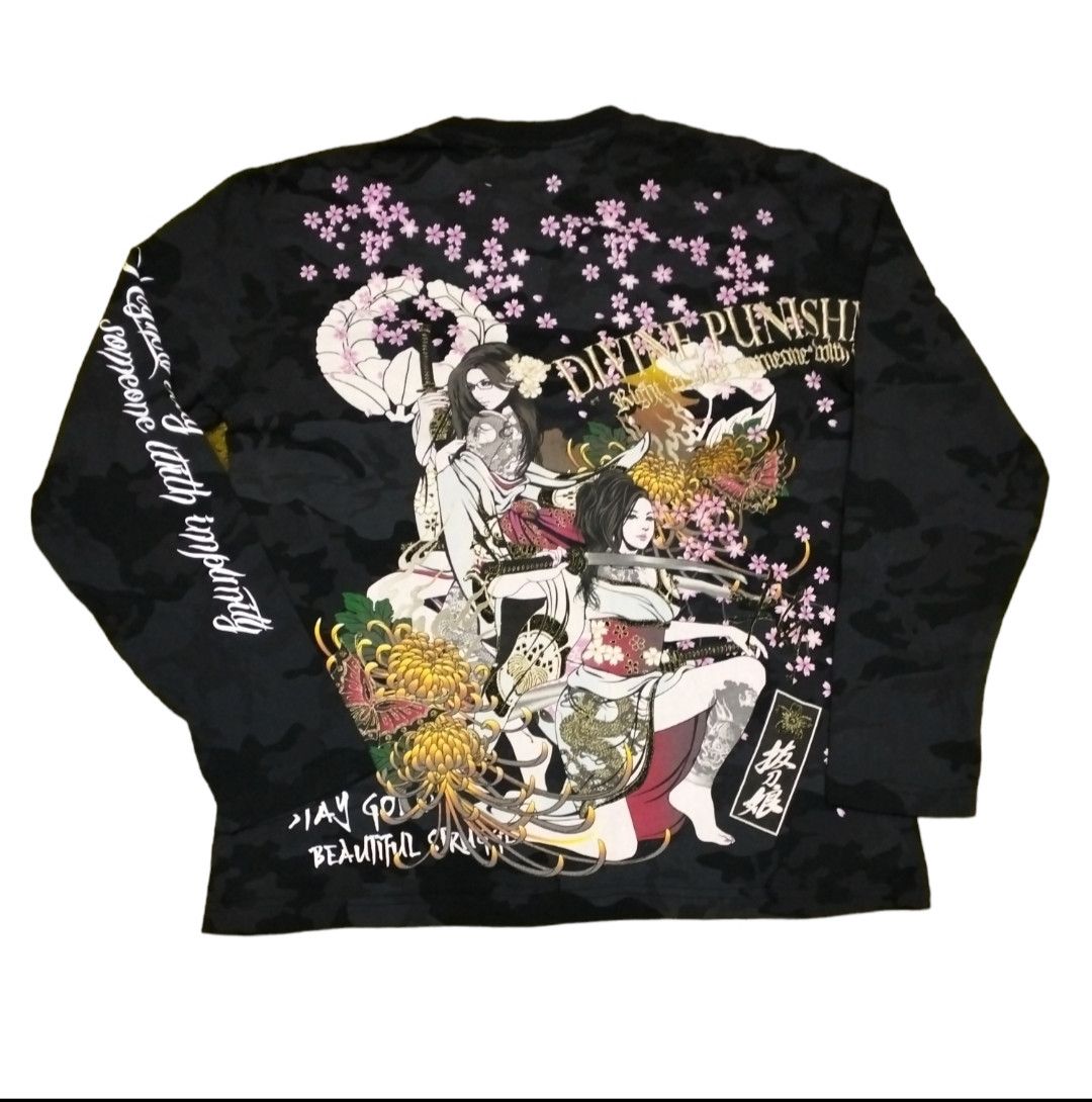 Japanese Brand Divine Retribution punishment Japan Sukajan shirt | Grailed