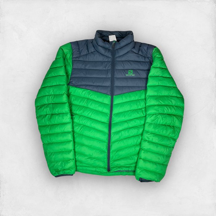 Salomon Salomon Pertex Microlight Eco Men Green Puffer Down Jacket L ...