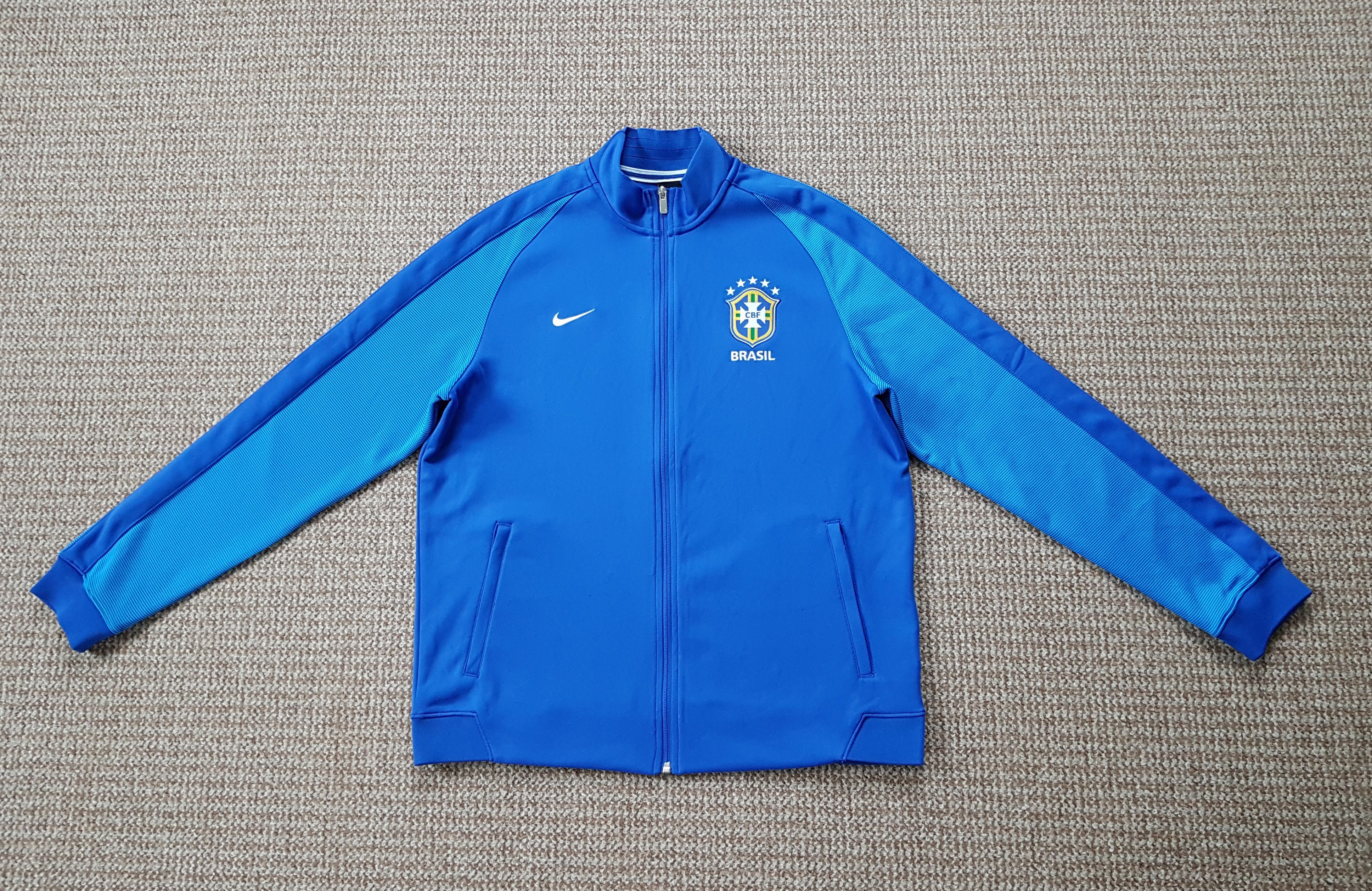 Nike × Soccer Jersey Nike Brazil Football Soccer Track top Jacket | Grailed