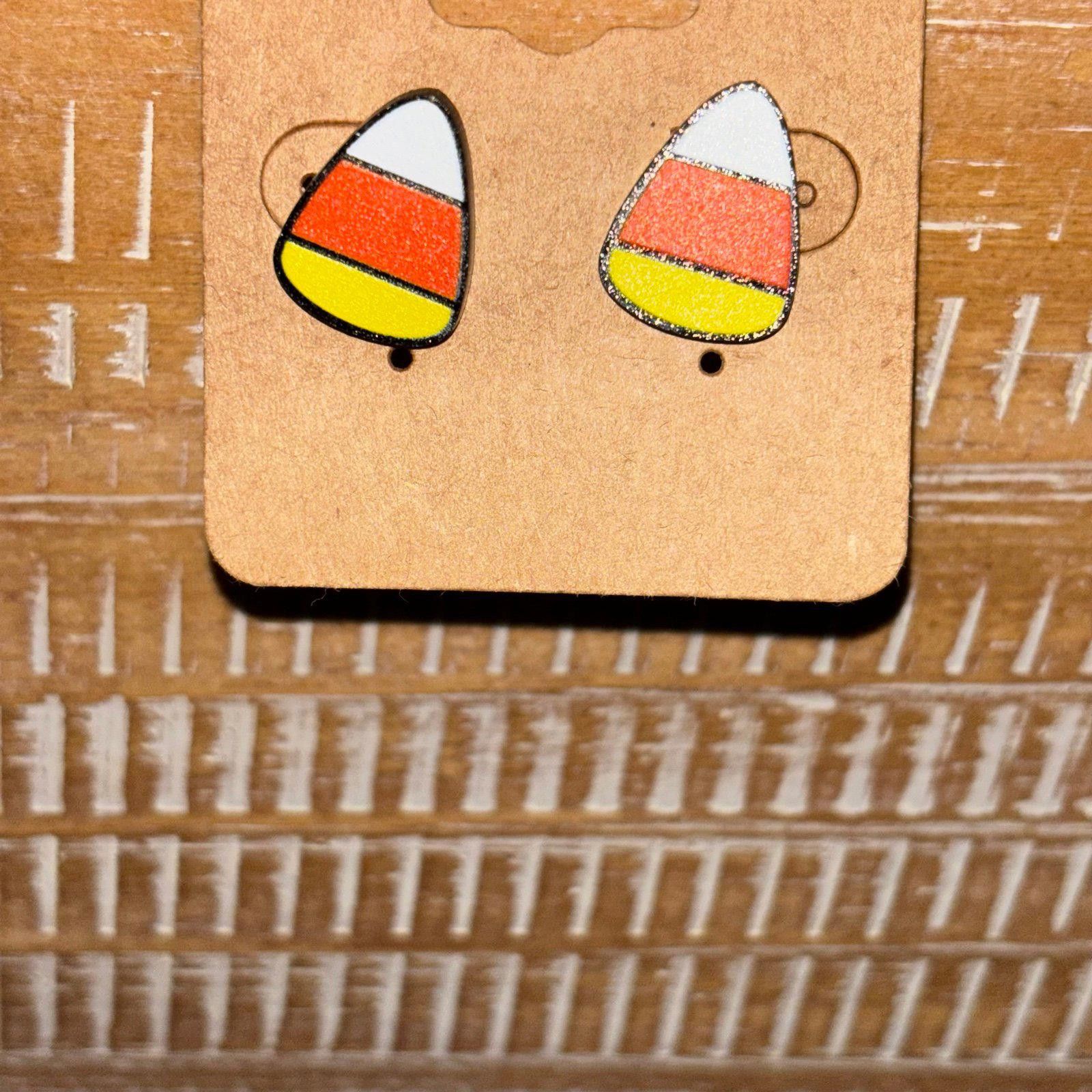 Handmade Candy Corn Stud Earrings | Grailed