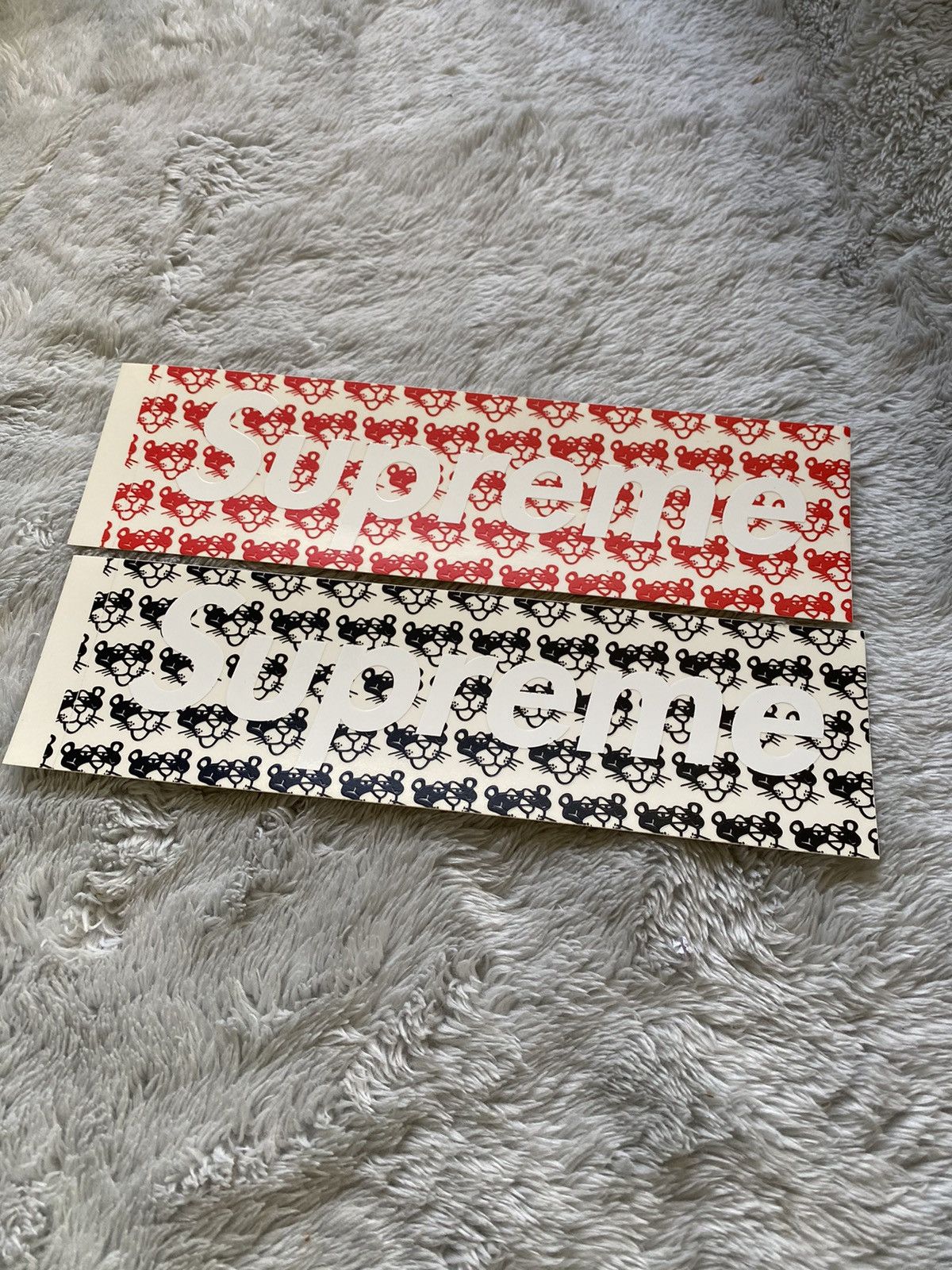 Supreme Supreme pink panther box logo sticker set of 2 authentic | Grailed