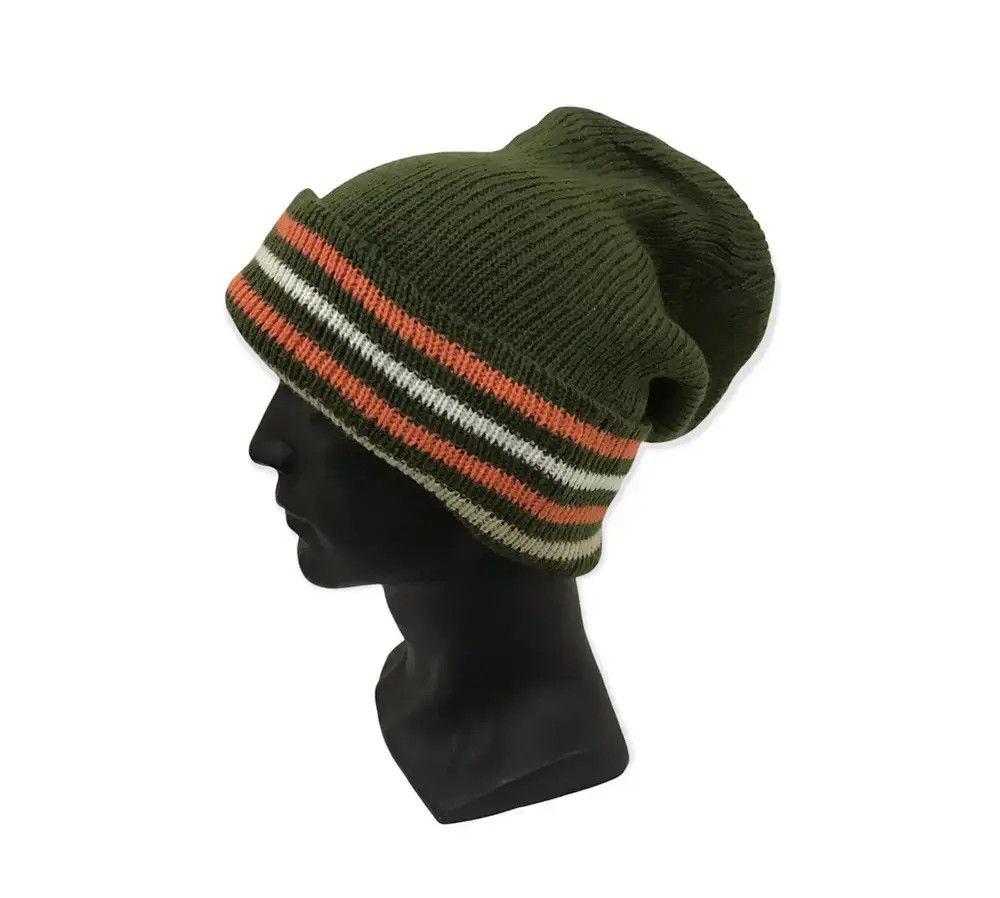 Japanese Brand × Military × Vintage Japanese Brand Stripe Design Beanie ...