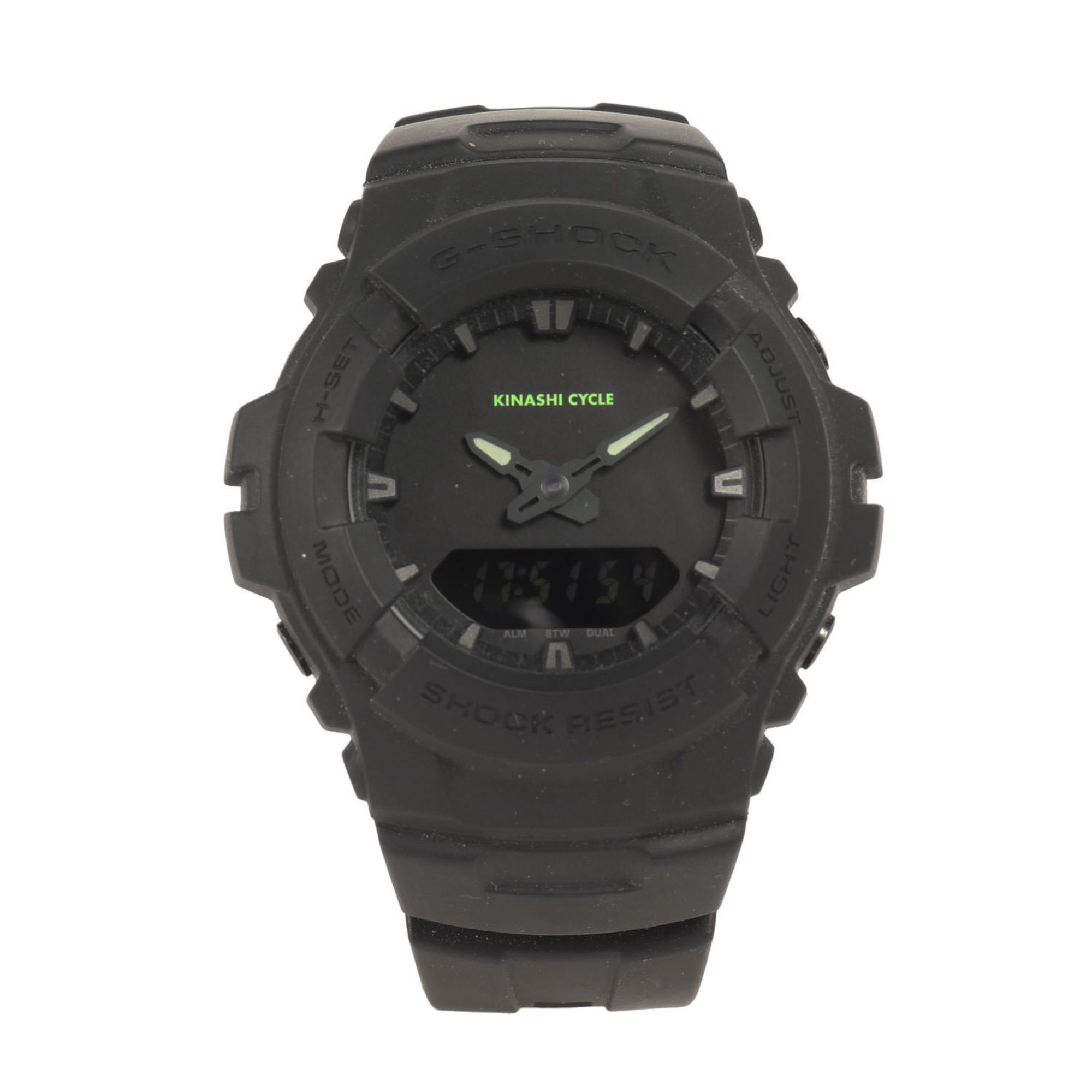 Casio G-SHOCK Kinashi Cycle G-100 Digital-Analog Watch Black CASIO Collaboration Special Order ...