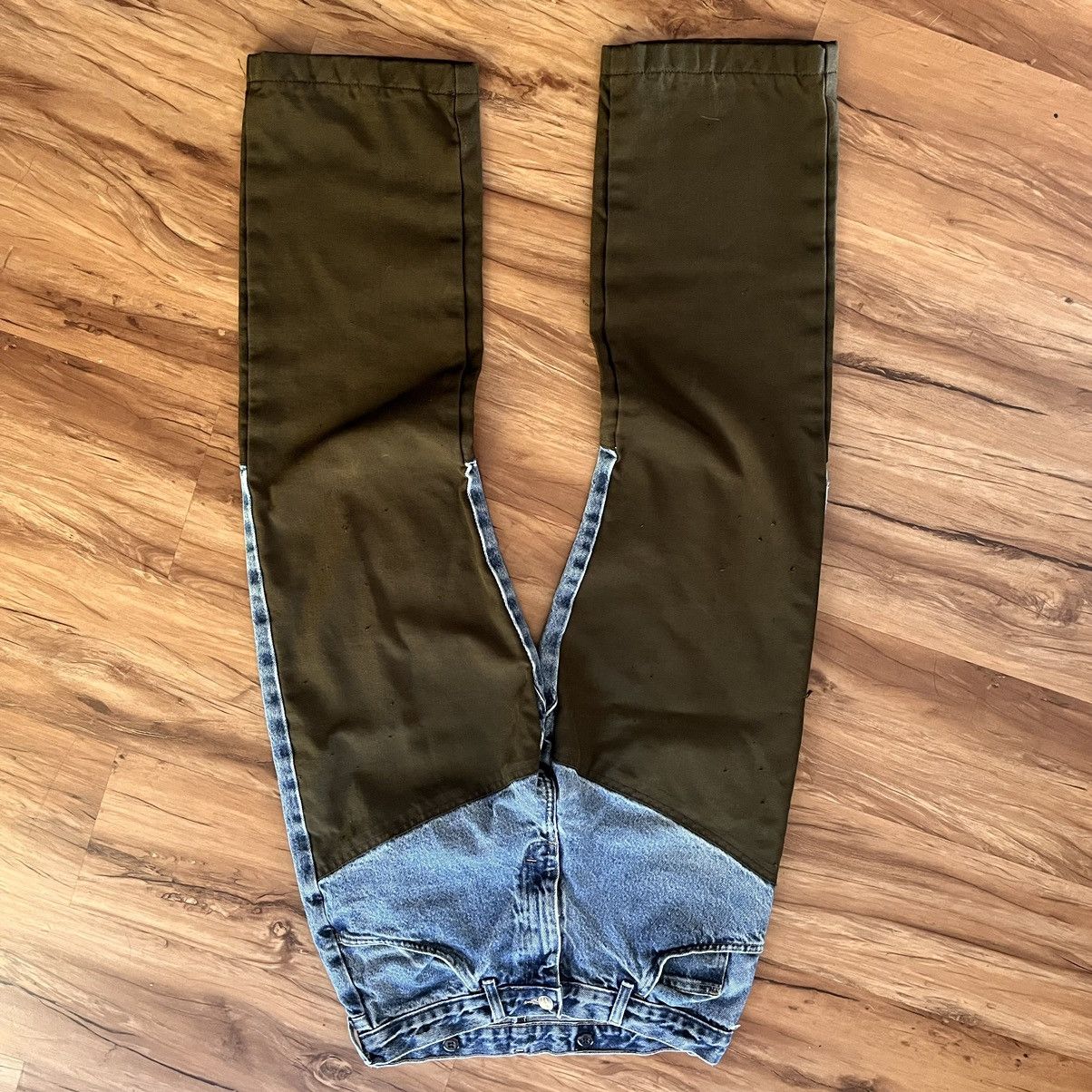 Vintage Crazy Vintage Essential 2 Tone Wrangler Double Knee Jeans | Grailed