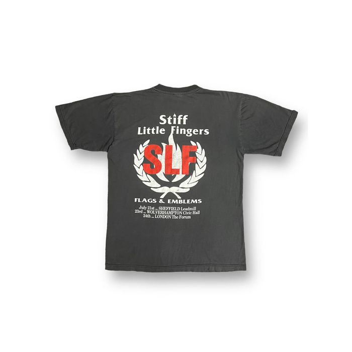 Vintage 1993 Stiff Little Fingers Flags and Emblems Tour T-shirt | Grailed