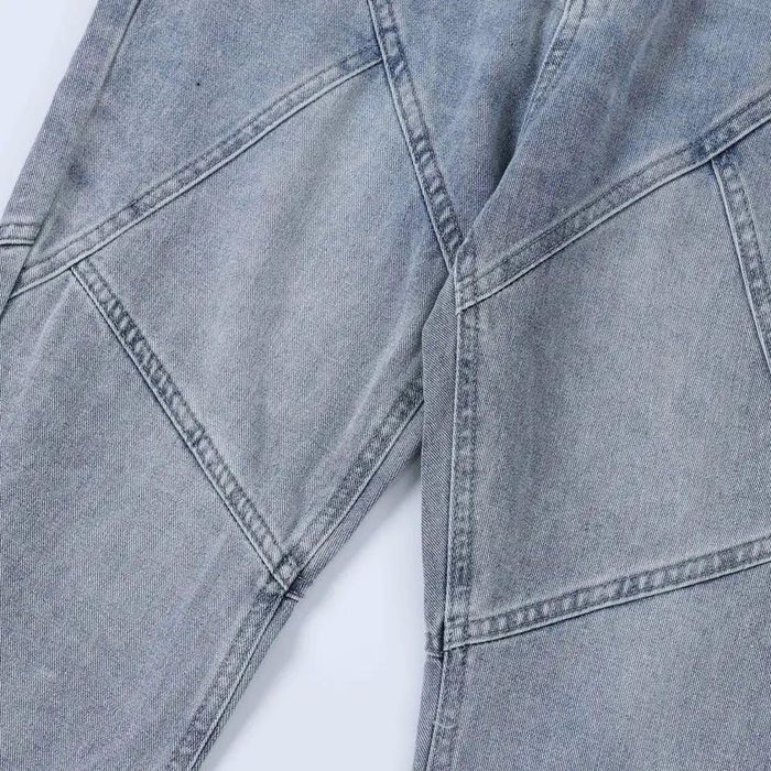 Streetwear Blue Stack Denim Jeans | Grailed