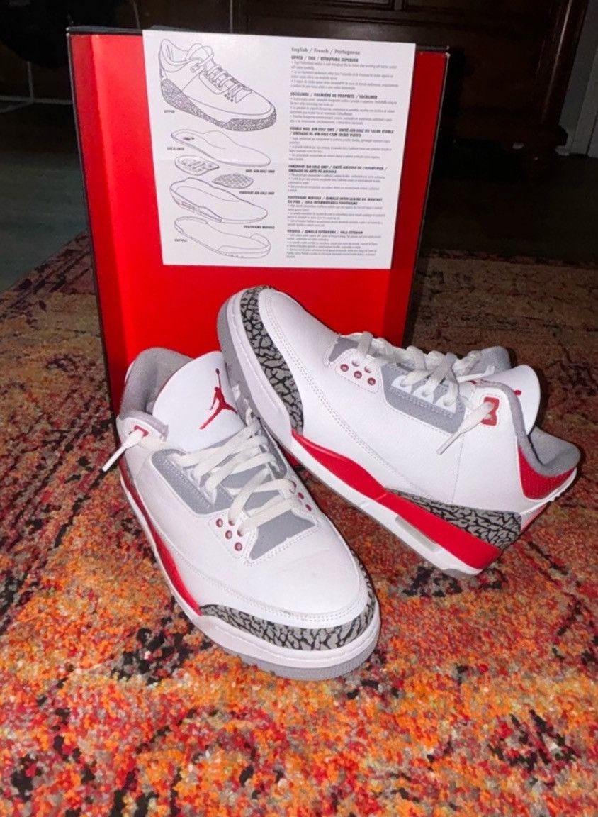 Jordan Brand Jordan 3 Fire Red 2023 Release | Grailed