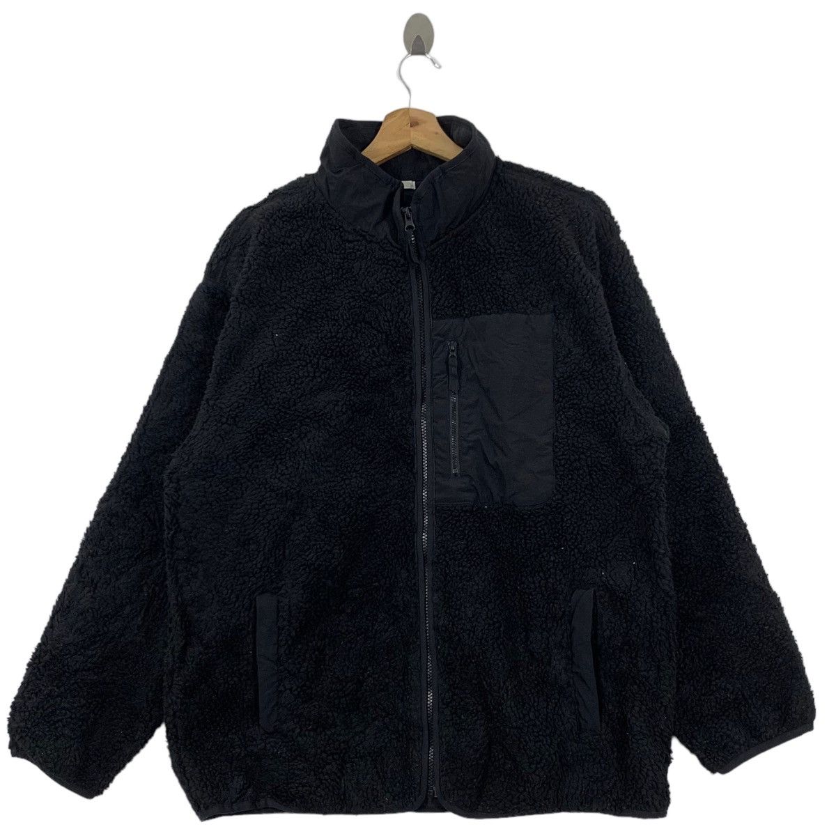 Vintage GU JAPAN Bulky Deep pile Sherpa Retro X Fleece Jacket | Grailed