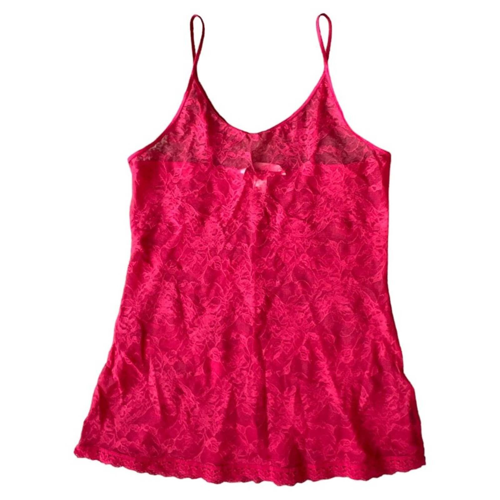 Victoria's Secret VICTORIA'S SECRET Red Lace Sheer Chemise, Size M ...