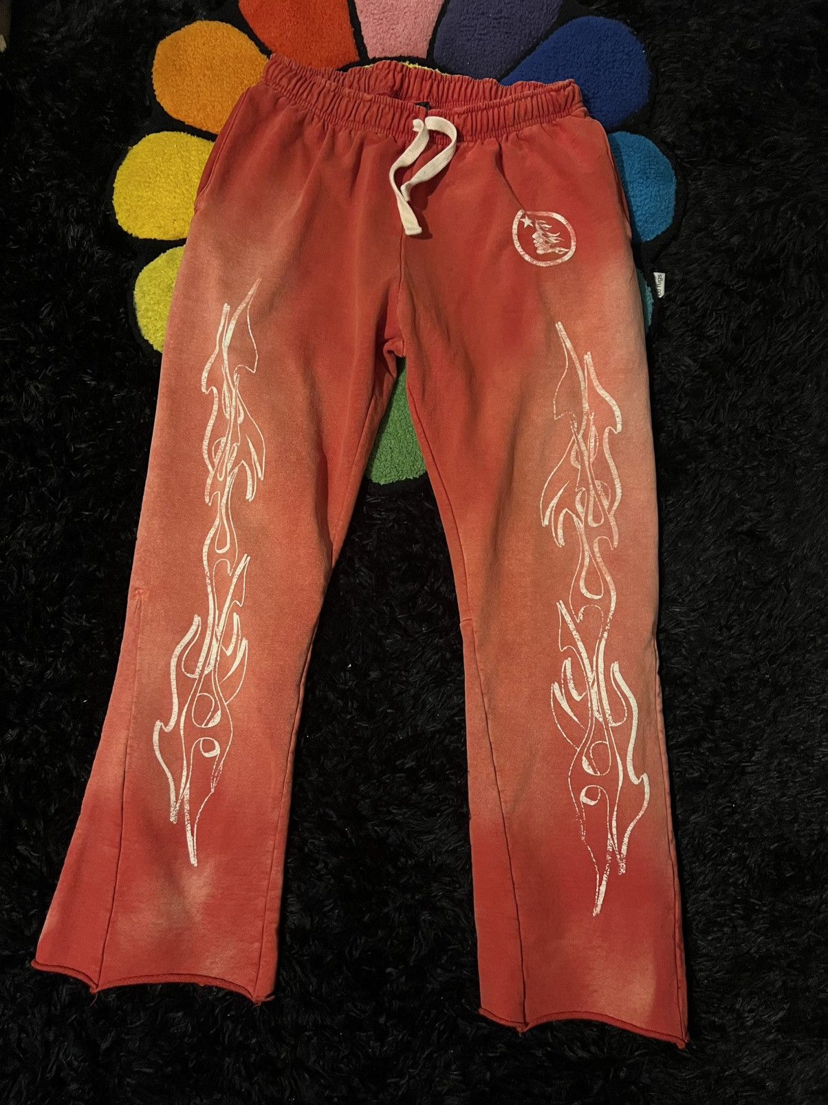 HELLSTAR red hellstar sweatpants | Grailed