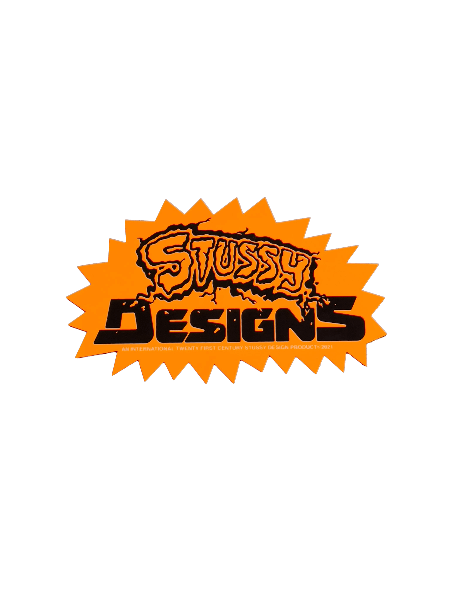 Stussy Stüssy Designs Sticker Orange | Grailed