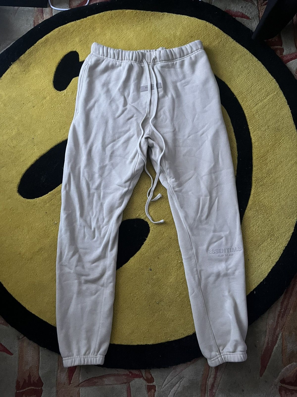 Fear of God Cream FOG Essentials Sweatpants | Grailed