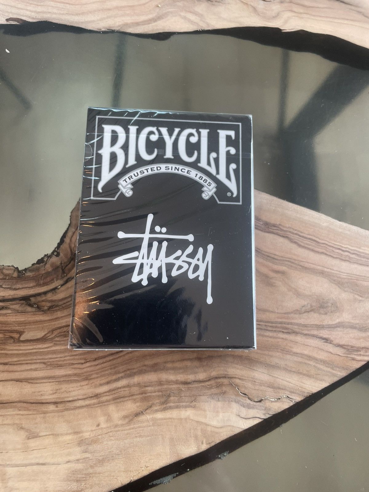 Stussy Deadstock STUSSY x Bicycle Playing Cards Deck Black (1x) | Grailed