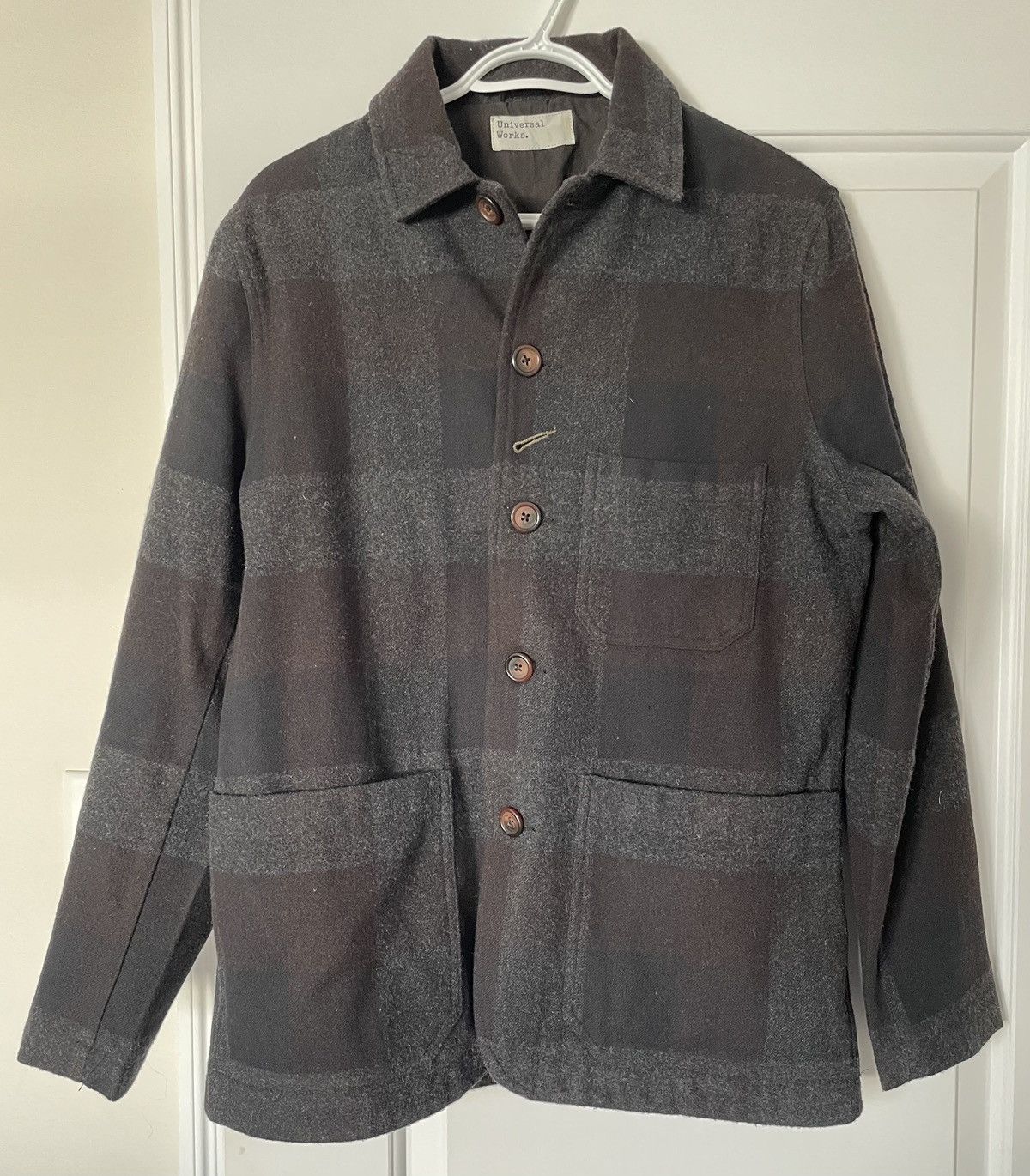 Universal Works Universal Works Wool Bakers Chore Jacket | Grailed