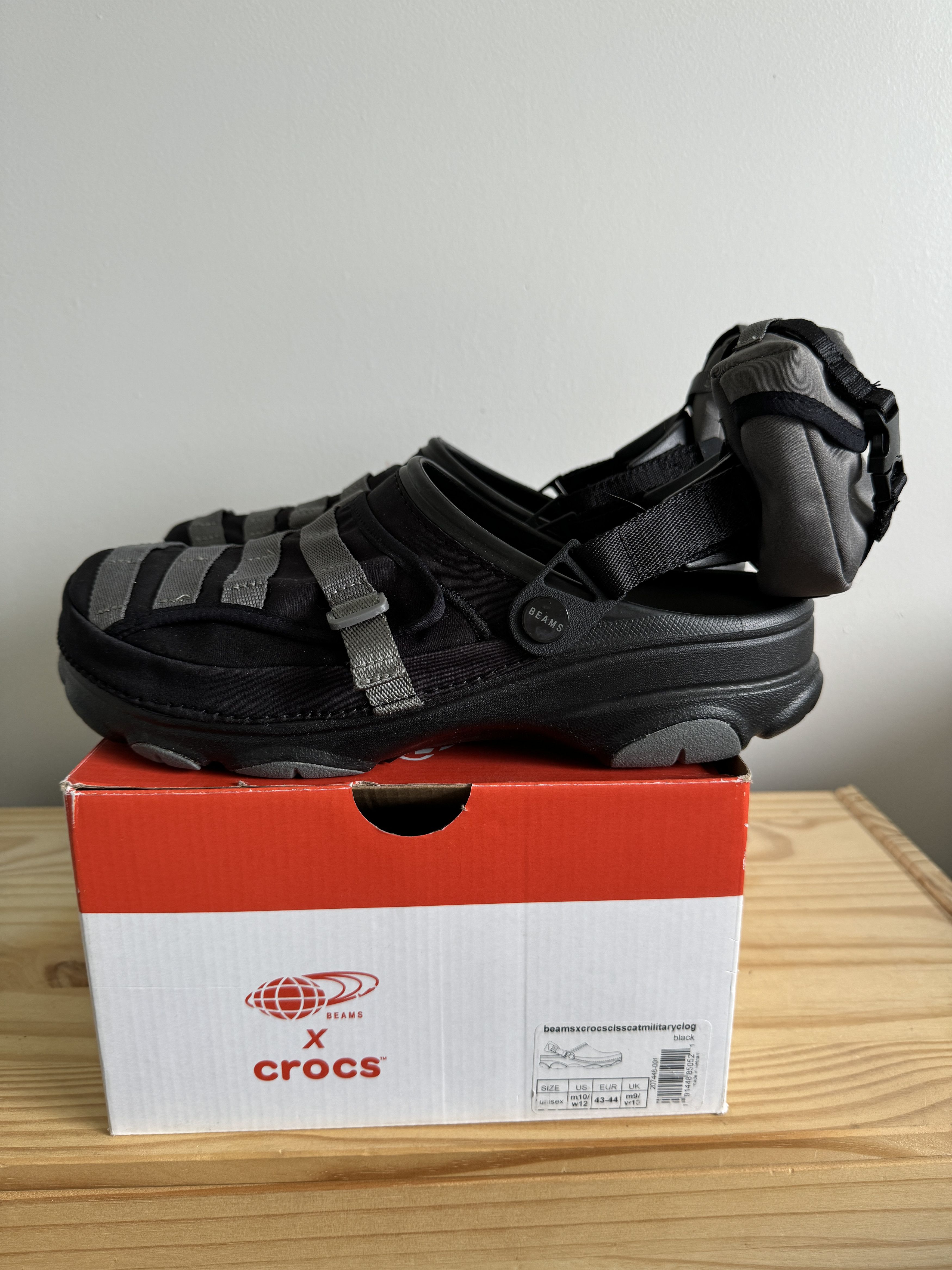 Beams Plus Crocs Bespoke Classic All-Terrain Military Beams Black 10 ...