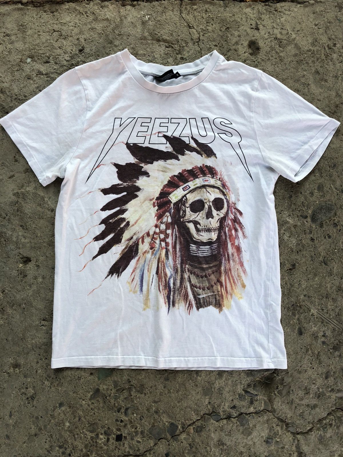 Kanye West Vintage 2015 Kanye West Yeezus Tour White Rap Tee | Grailed