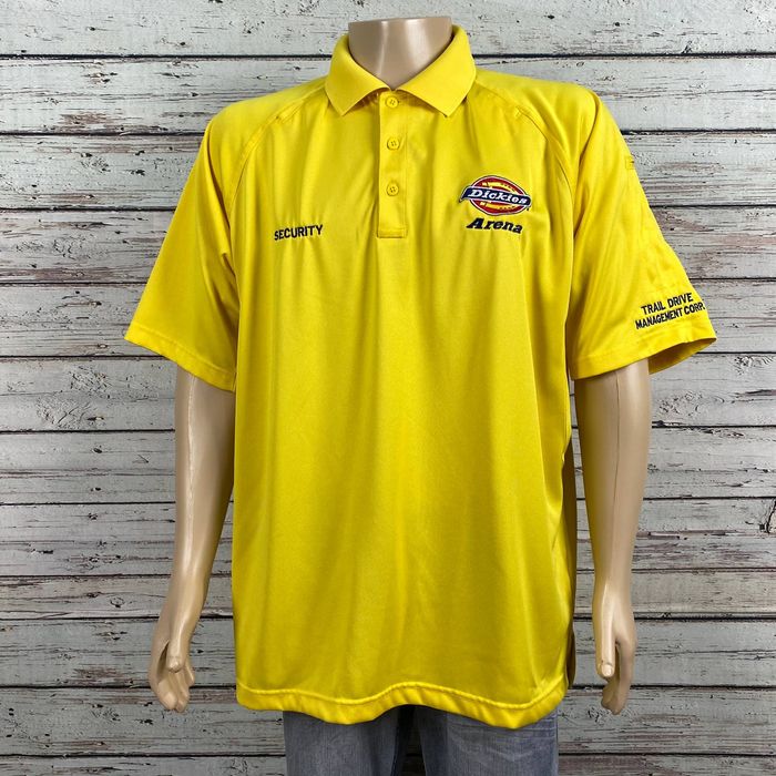 Dickies Dickies Arena Security Trail Drive Management Yellow Polo | Grailed