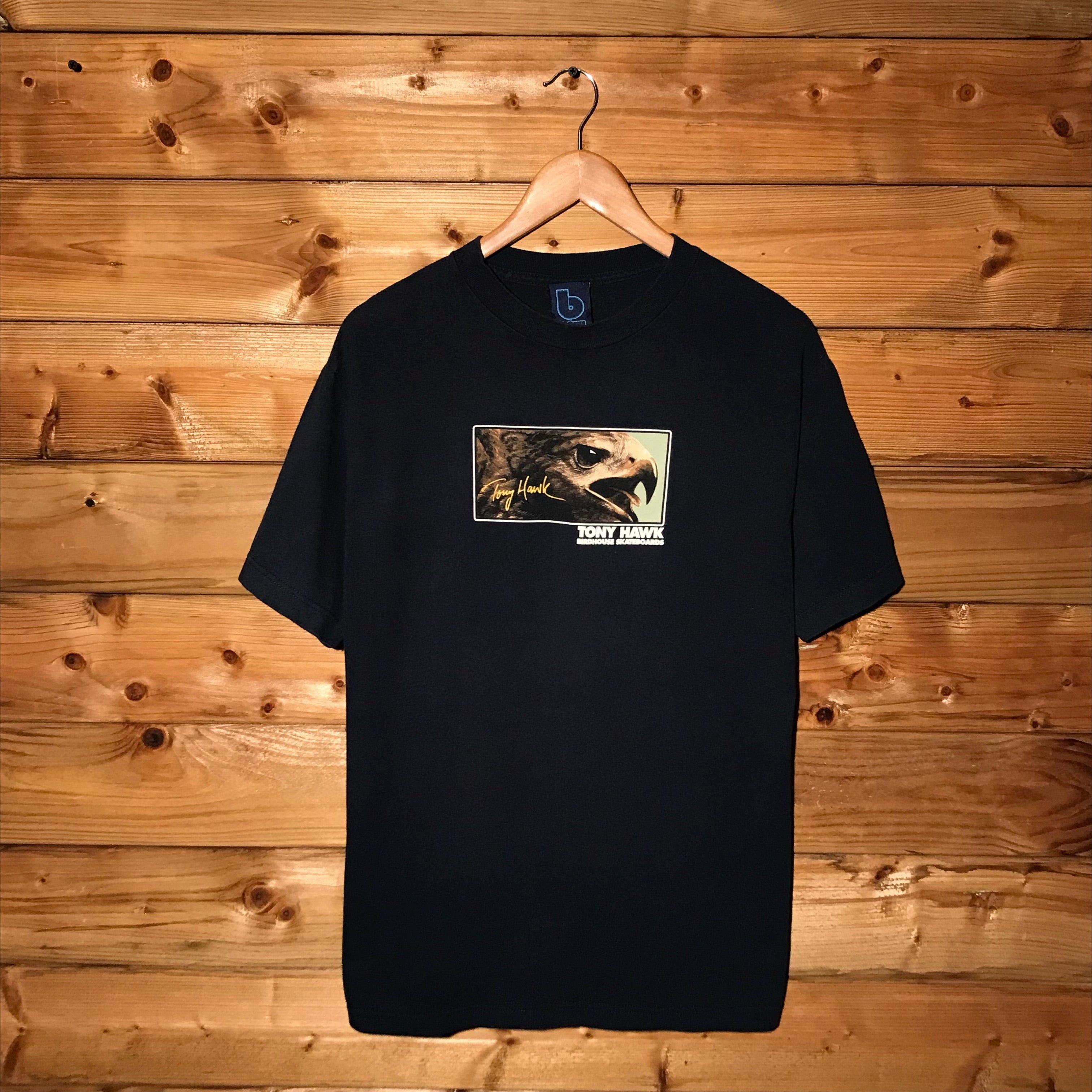 Vintage 90s Birdhouse Skateboards Tony Hawk Box Logo t shirt | Grailed