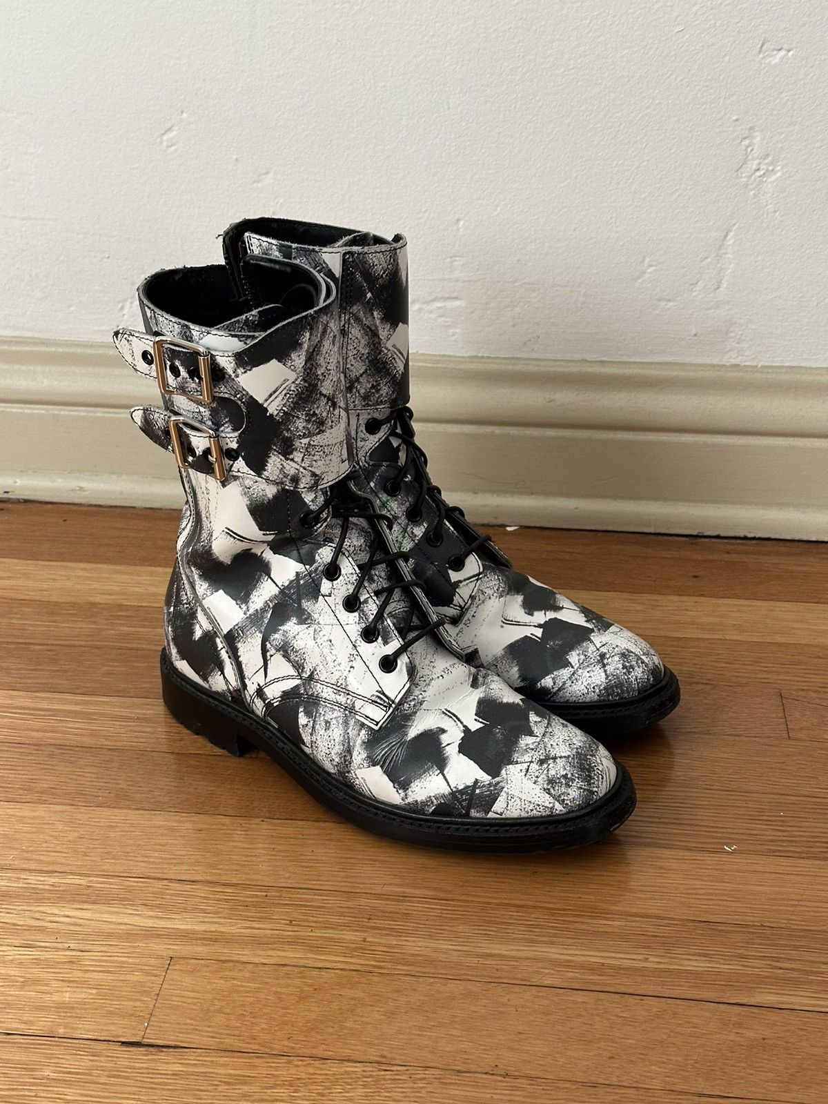 Celine × Hedi Slimane Celine ranger boot (limited edition print) | Grailed