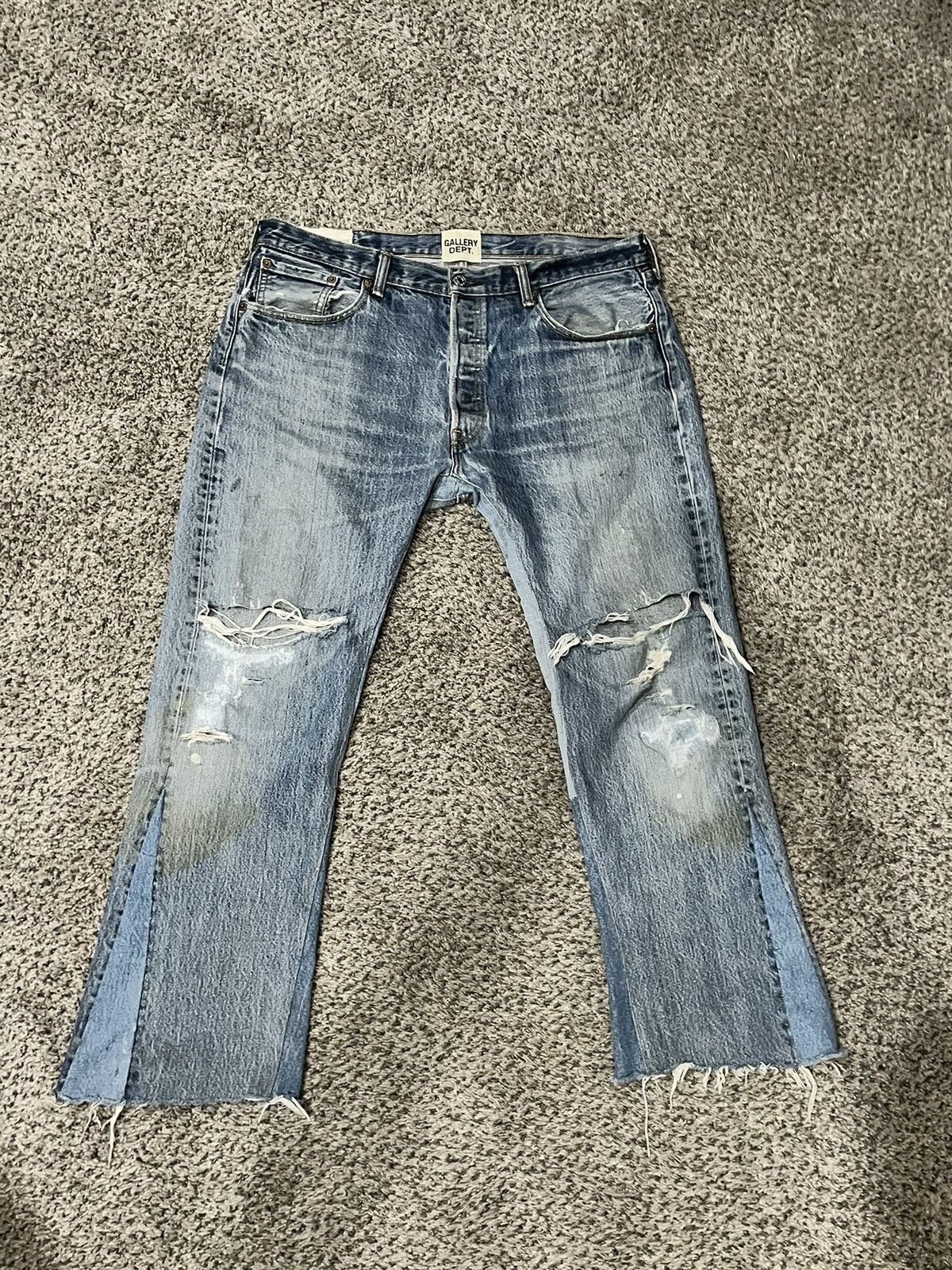 Gallery Dept. Gallery Dept La Flare OG Size 36 Distressed Jeans | Grailed
