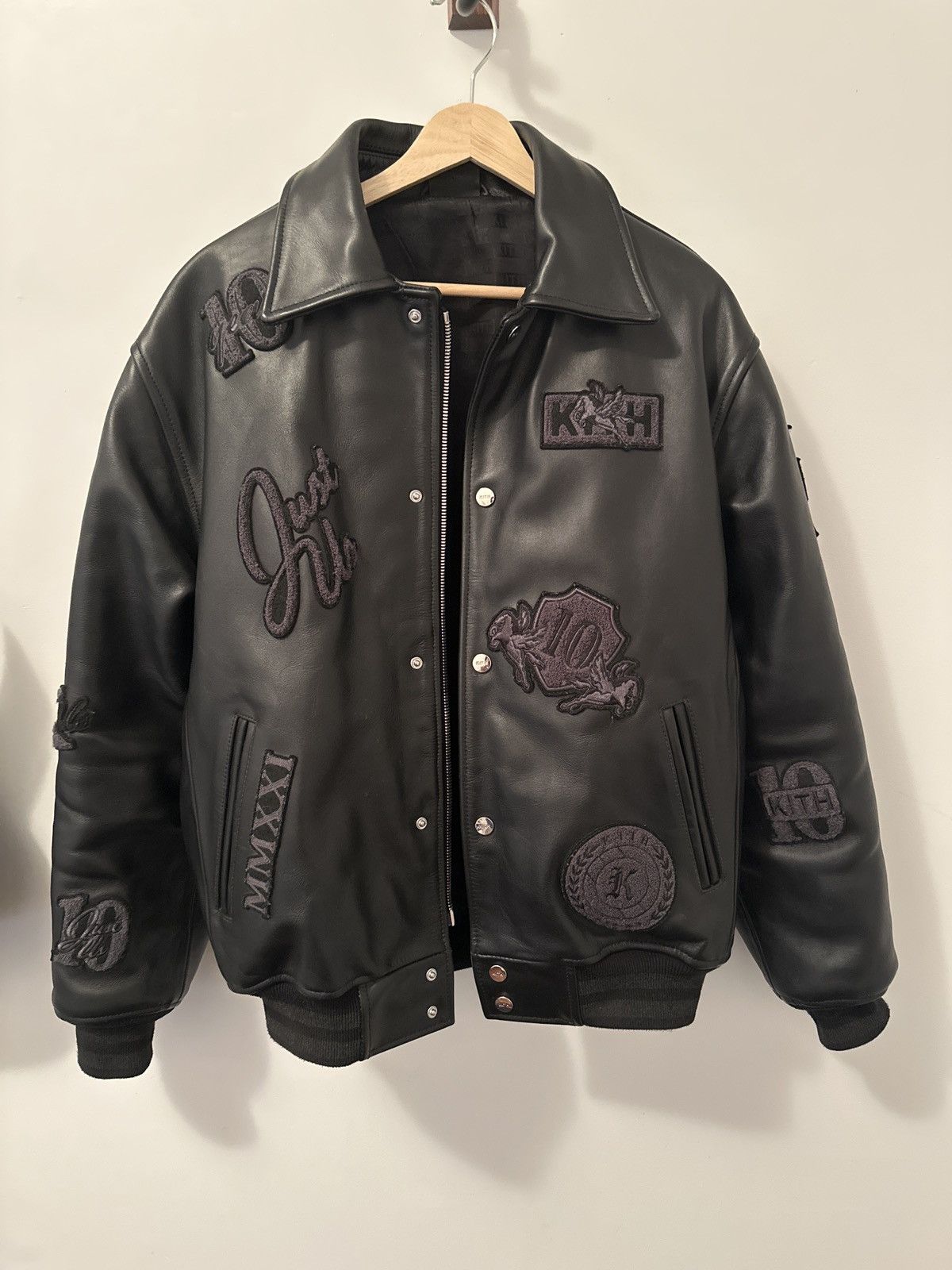 Kith Kith Monarch Leather Coach Jacket FW21 | Grailed