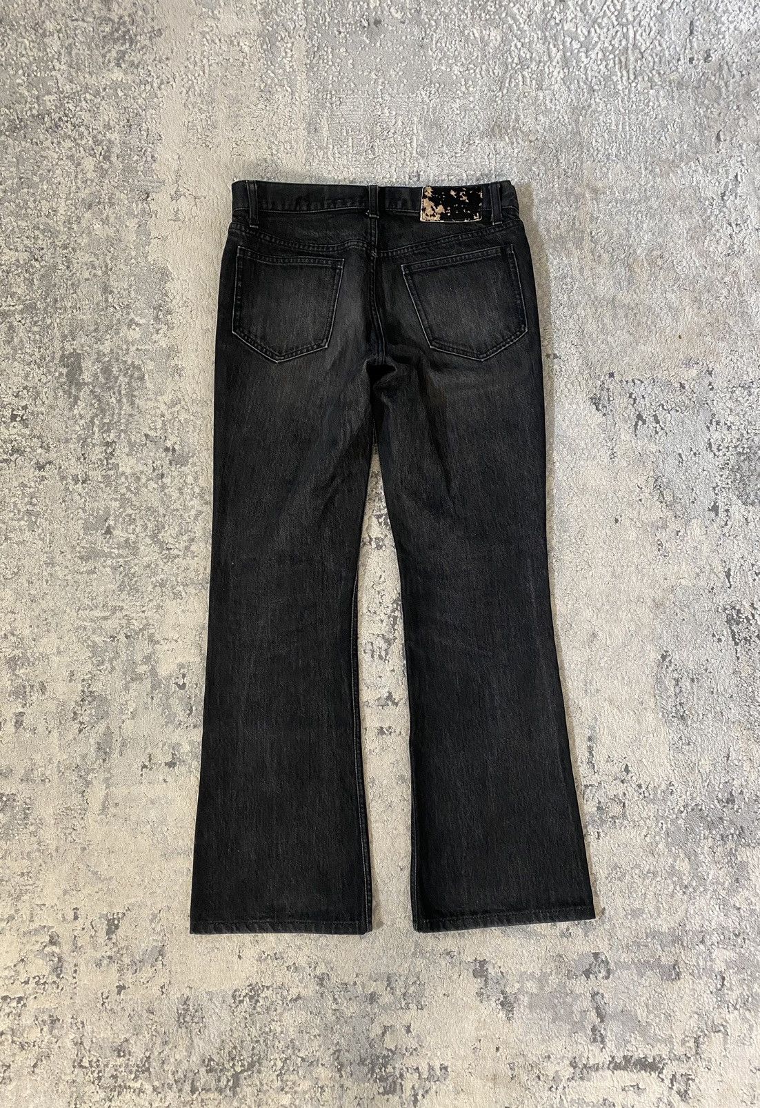 Japanese Brand × Shellac [SOLD]Shellac Faded Black Bootcut Jeans | Grailed