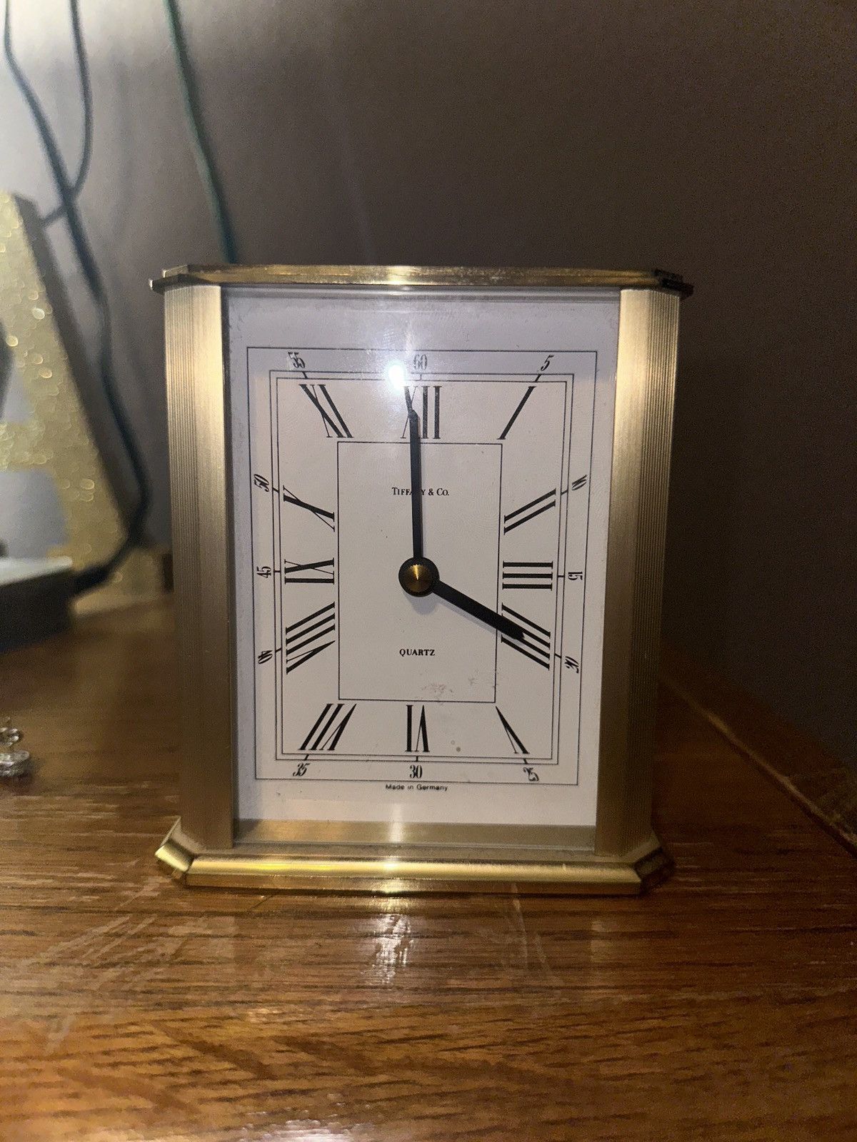 Tiffany & Co. VINTAGE TIFFANY AND CO. TABLE CLOCK - PORTFOLIO DESIGN ...