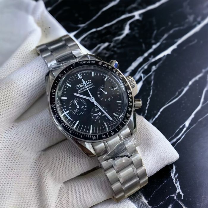 Seiko Seiko Mod Speedmaster Professional Chronograph Steel Watch | Grailed