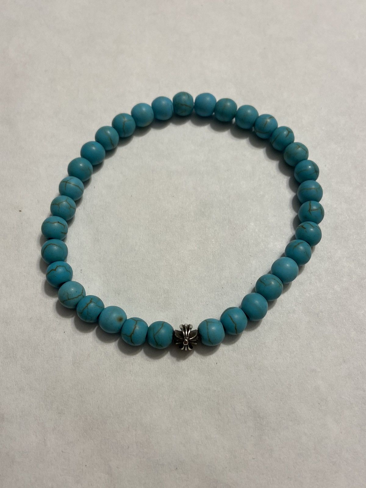 Chrome Hearts Chrome Hearts Bead Bracelet 6mm Silver Cross Ball ...