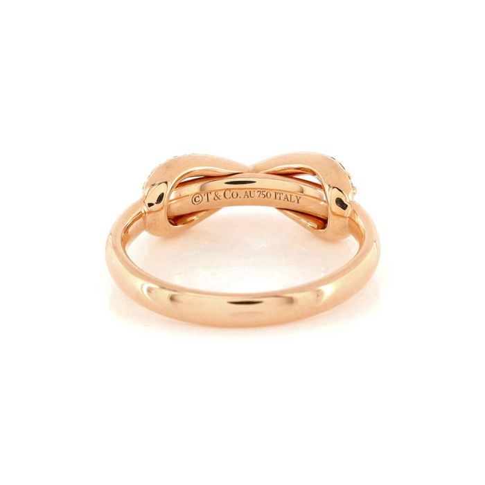 Tiffany & Co. Infinity Ring 18K Rose Gold and Diamonds | Grailed