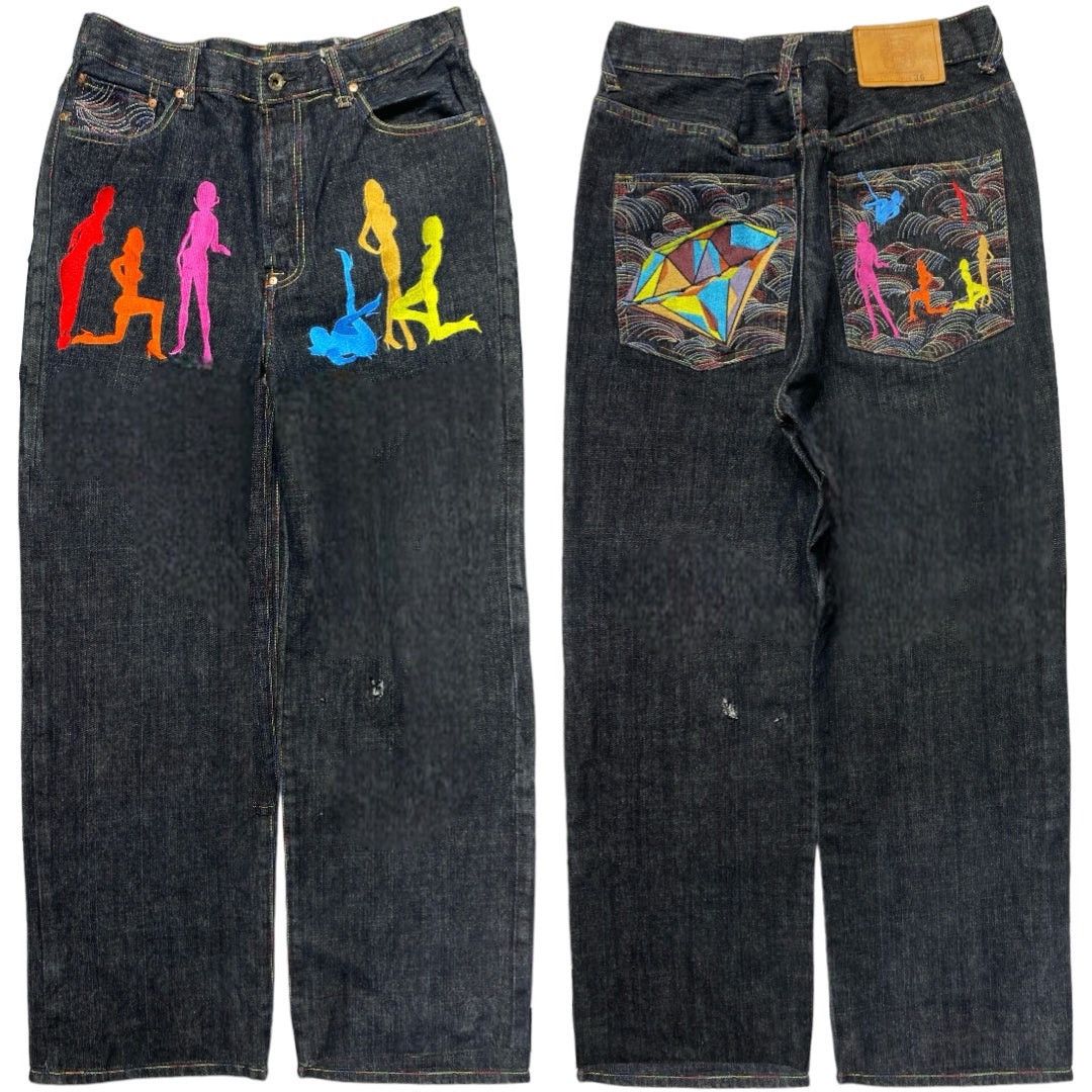 Red Monkey Company × Streetwear × Vintage RMC CLUB DENIM JEANS[36-32 ...