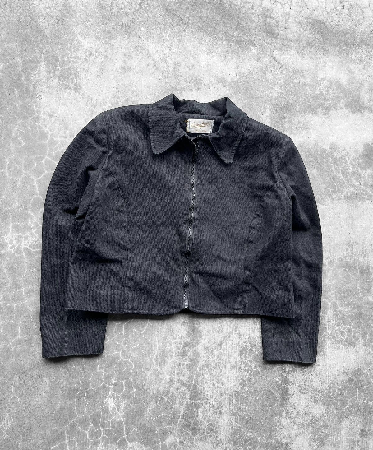 Custom Jacket × Vintage Vintage 80’s Cropped Canvas Jacket | Grailed