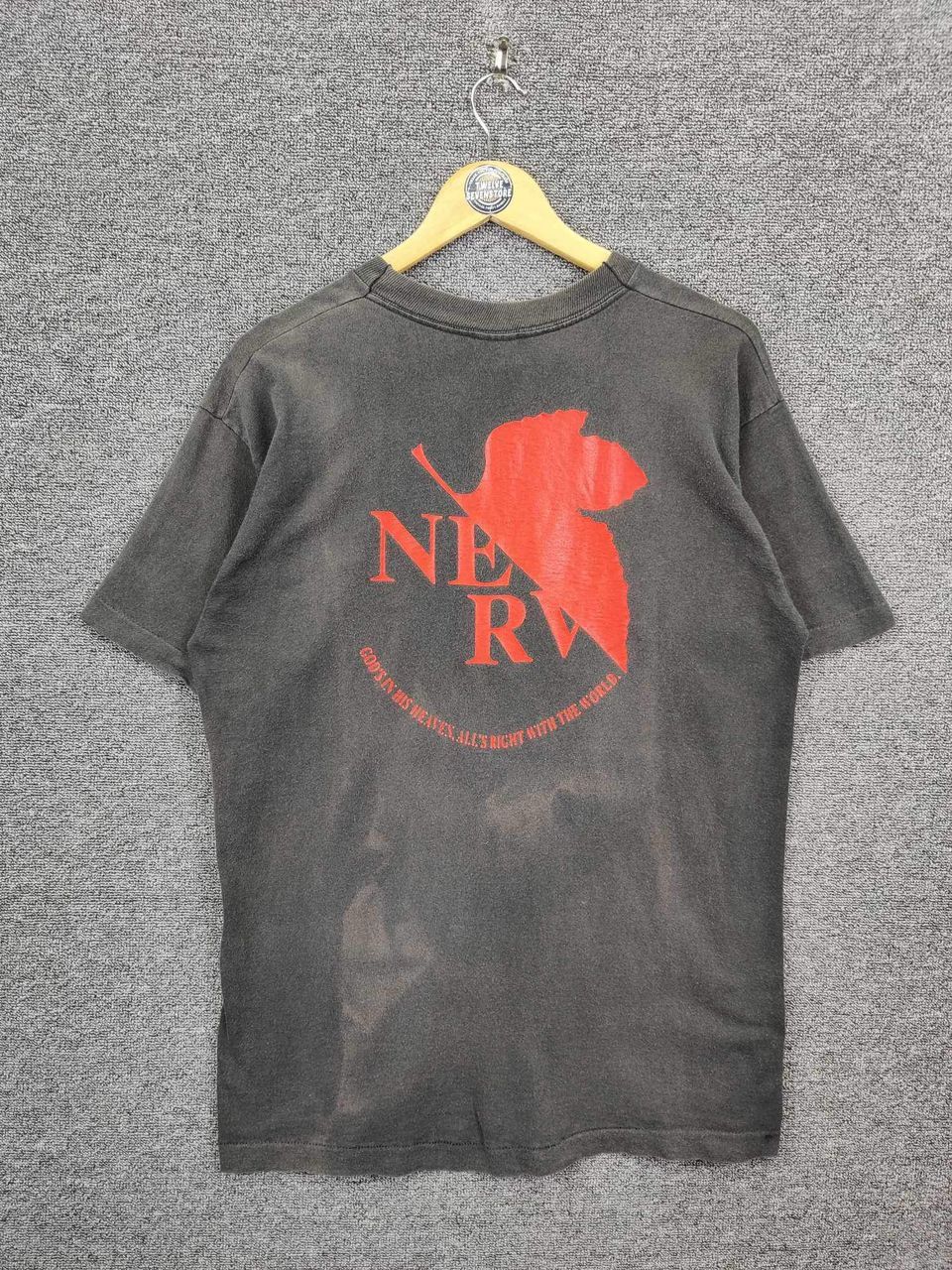 Vintage Vintage 90's Neon Genesis Evangelion Nerv Tee Tshirt | Grailed