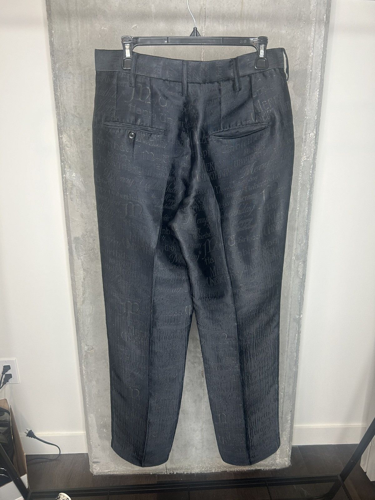 Doublet Merry Unbirthday wrapping paper trousers GRAIL | Grailed