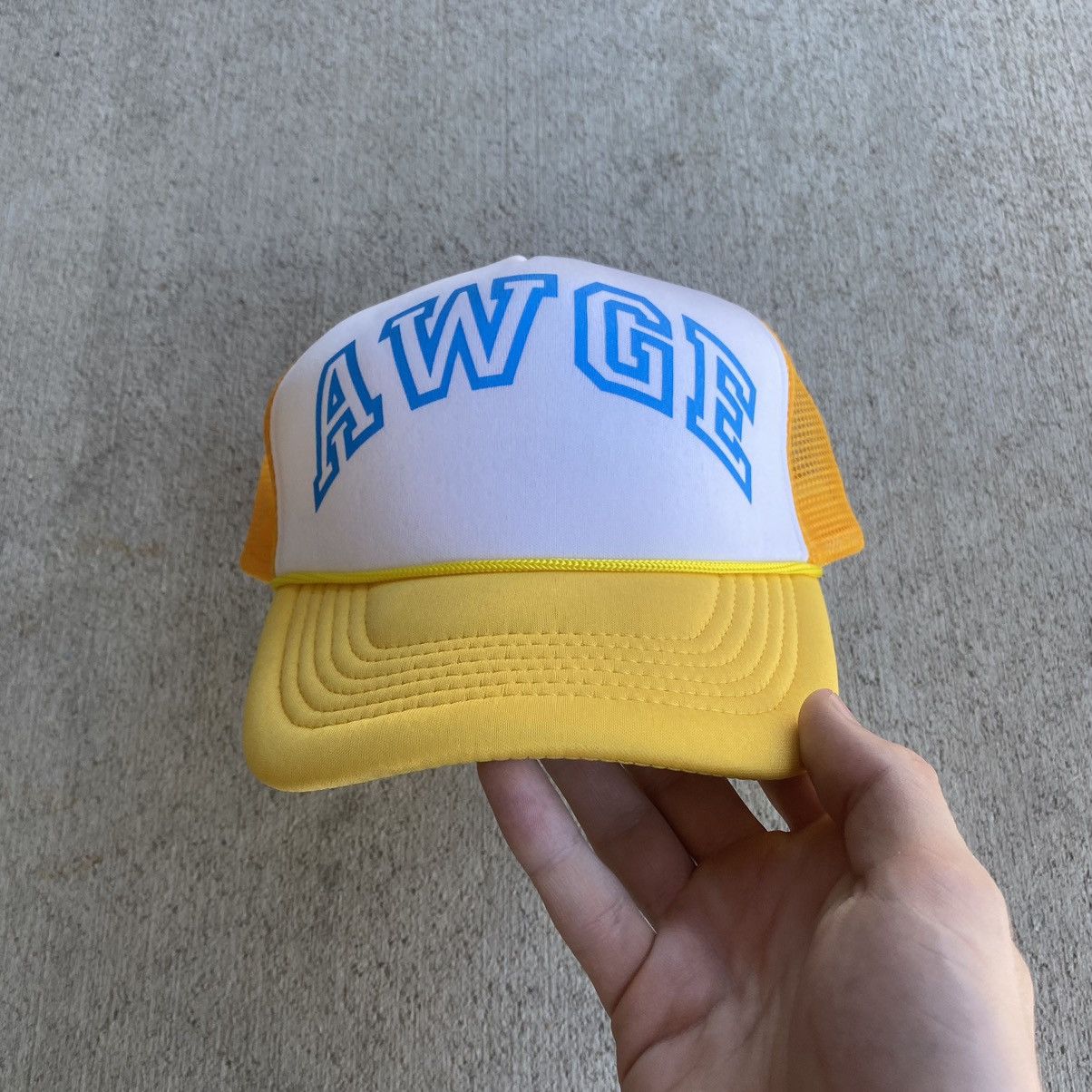 AWGE AWGE Trucker Hat - Yellow and Blue | Grailed