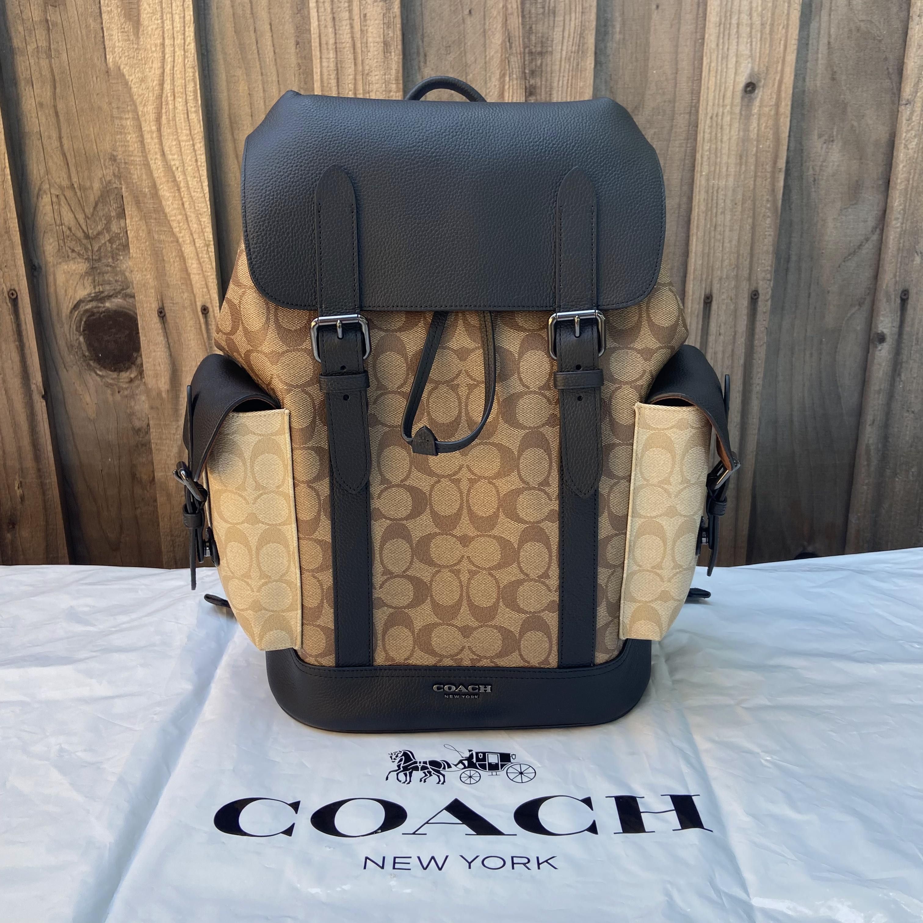 Coach Coach Hudson Backpack In Blocked Signature Canvas | Grailed