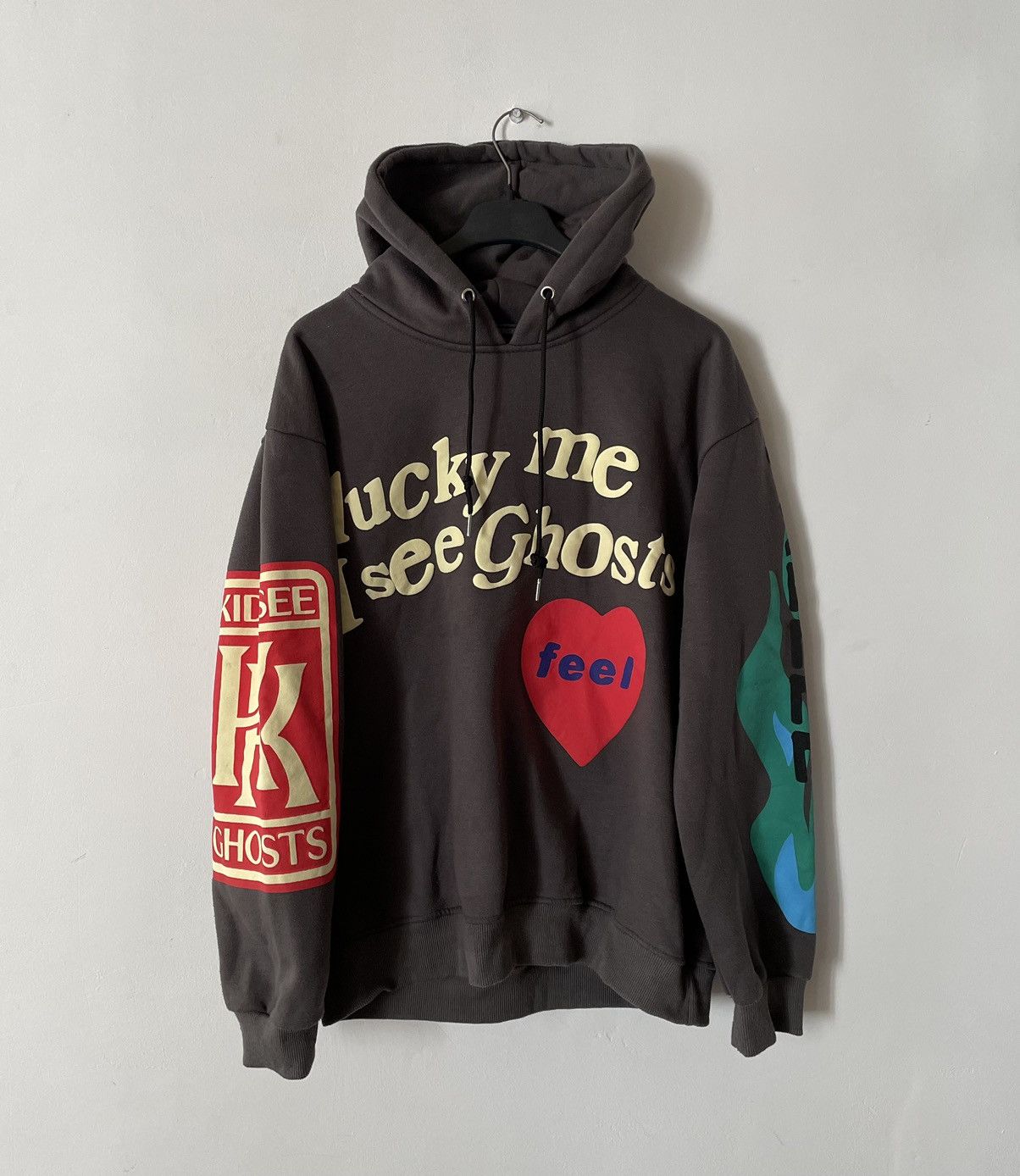 Vintage Lucky Me I See Ghosts Smiley Face Rap Hip Hop Hoodie | Grailed Vintage Lucky Me I See Ghosts Smiley Face Rap Hip Hop Hoodie | Grailed