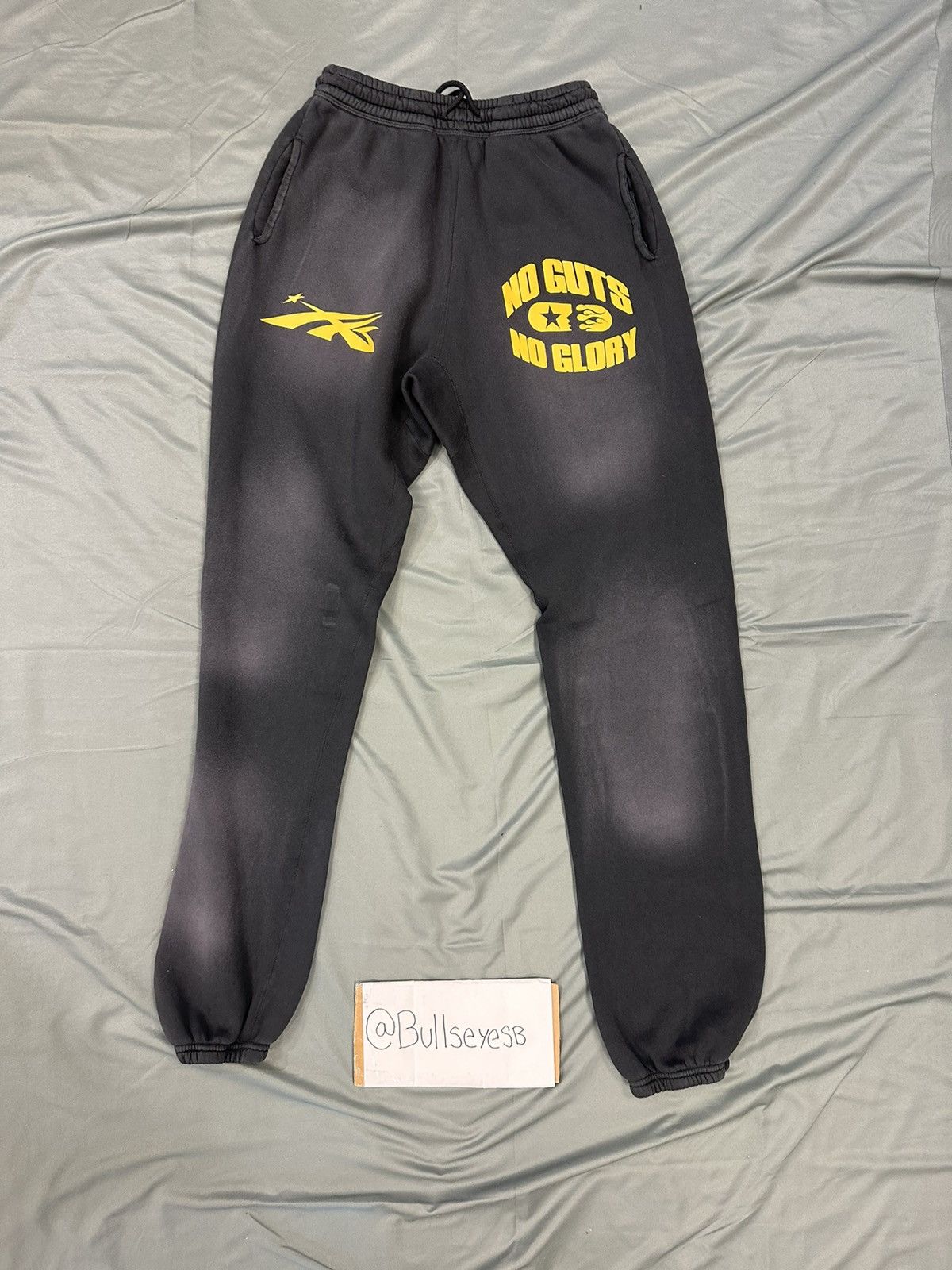 HELLSTAR Hellstar Studios No Guts No Glory Black Sweatpants | Grailed