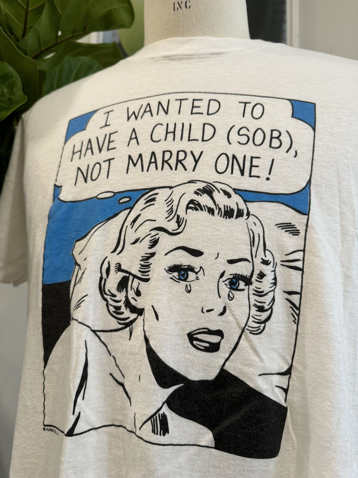 Vintage Vintage 80s Roy Lichtenstein Style Marriage Tee Flying Fish ...
