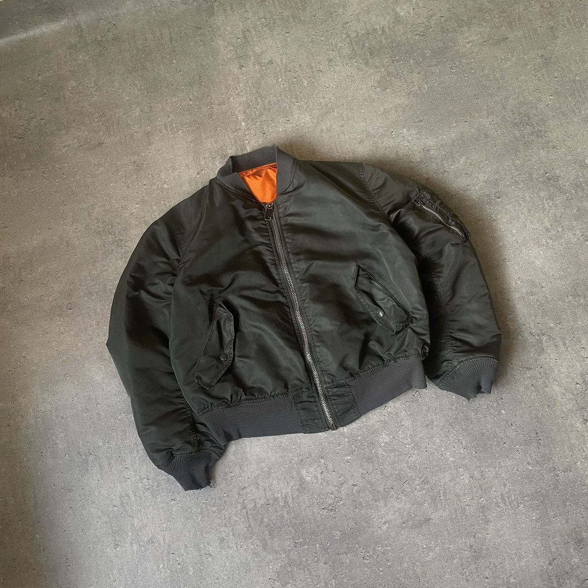 Alpha Industries × Military × Vintage Vintage 90s Military Jacket MA1 ...
