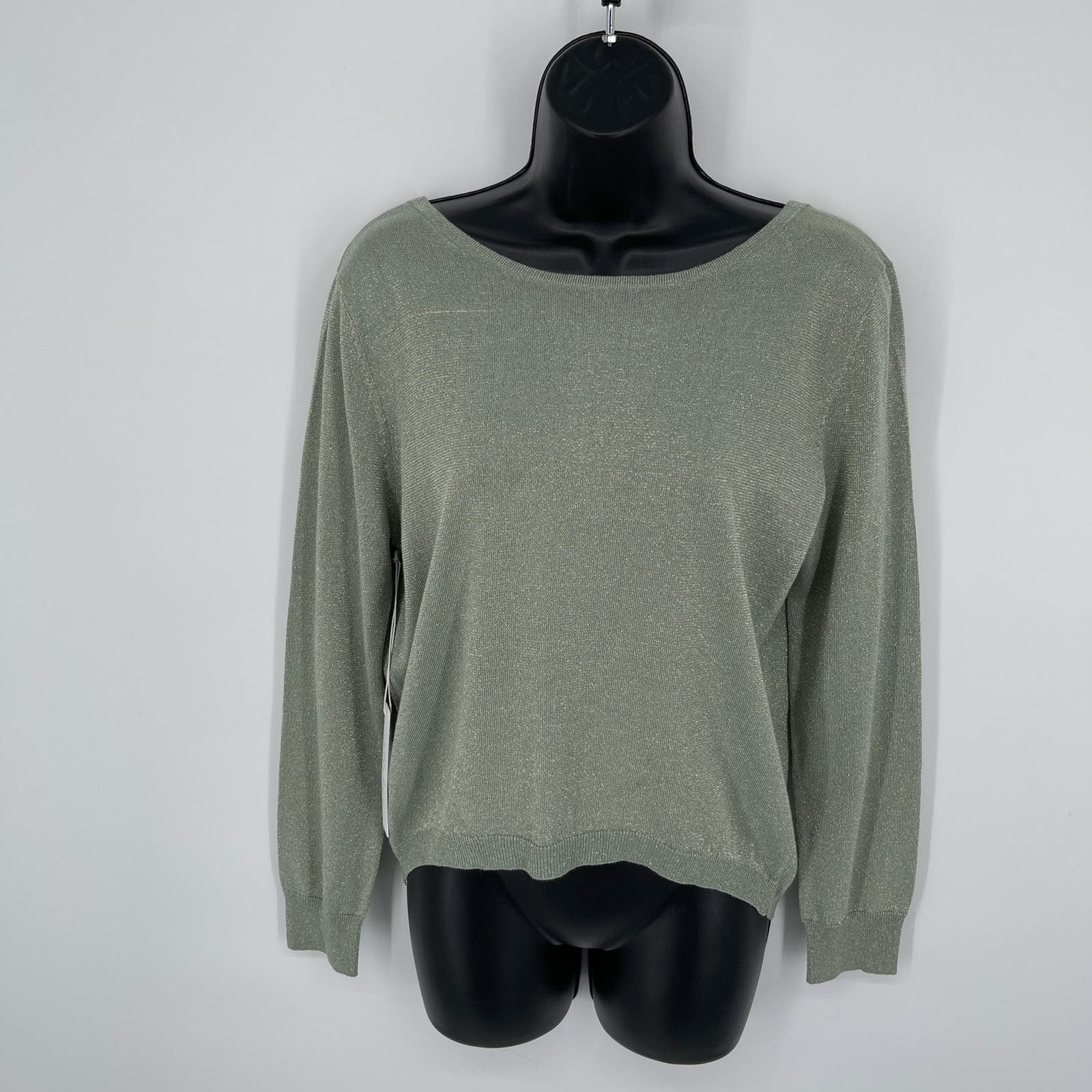 Other Callahan Revolve Green Shimmer Top NEW Sz S Metallic Threads ...