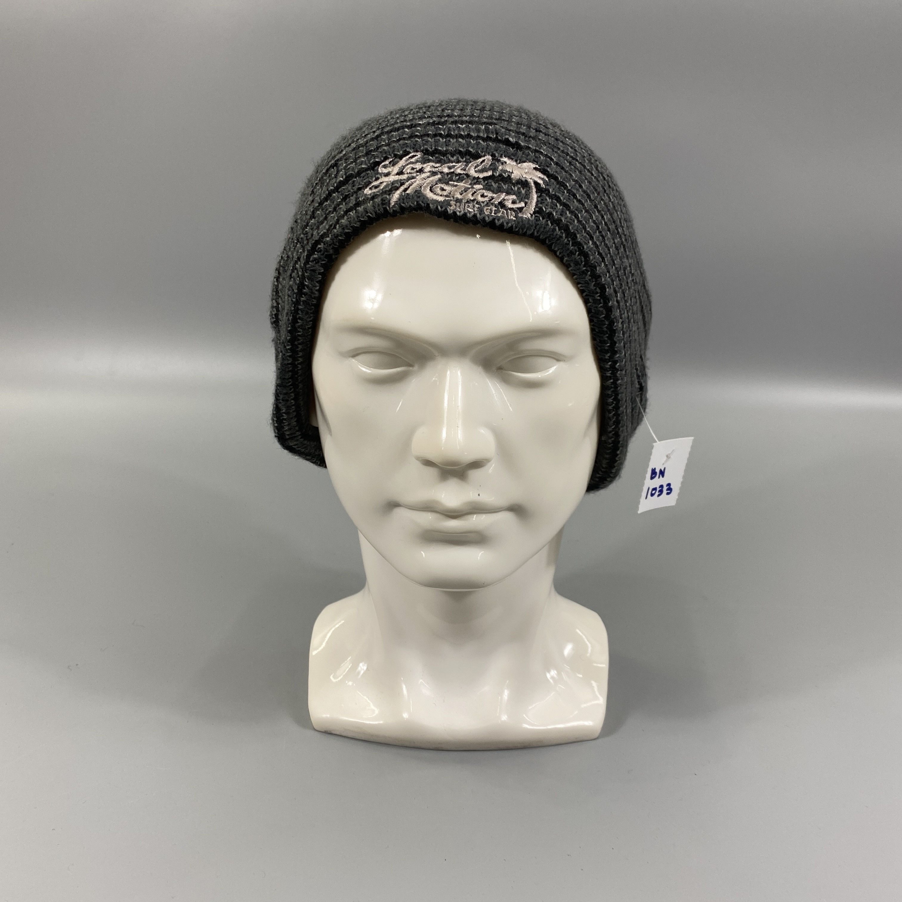 Vintage Local Motion Striped Beanie Hat -BN1033 | Grailed