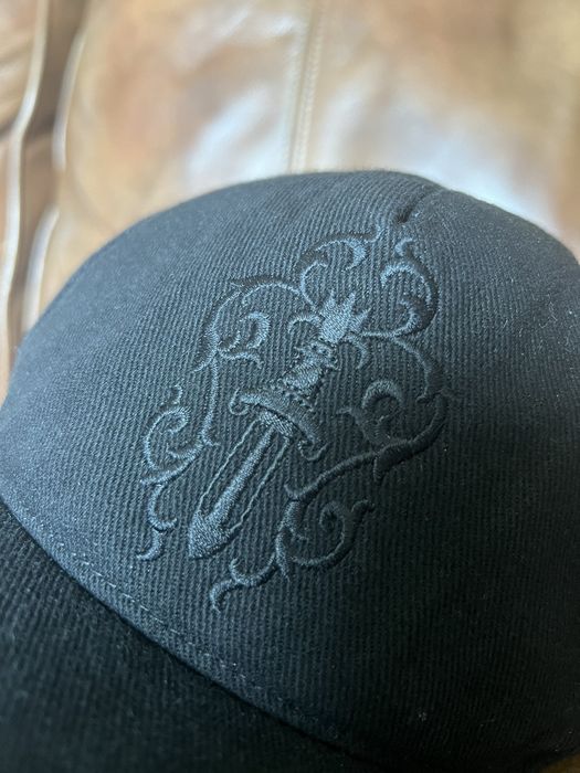 Chrome Hearts Chrome Hearts Black Denim Dagger Trucker Hat | Grailed