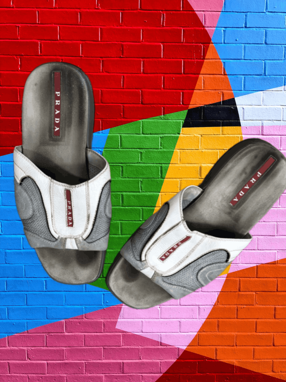 Prada Vintage Prada slides | Grailed