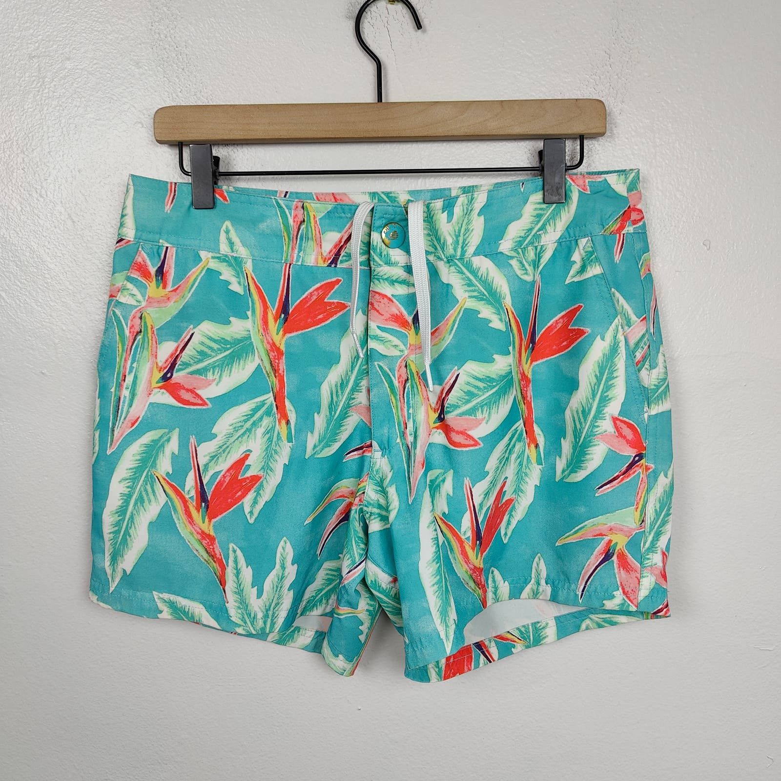 Chubbies Chubbies Shorts Mens Small Birds of Paradise Floral Print ...