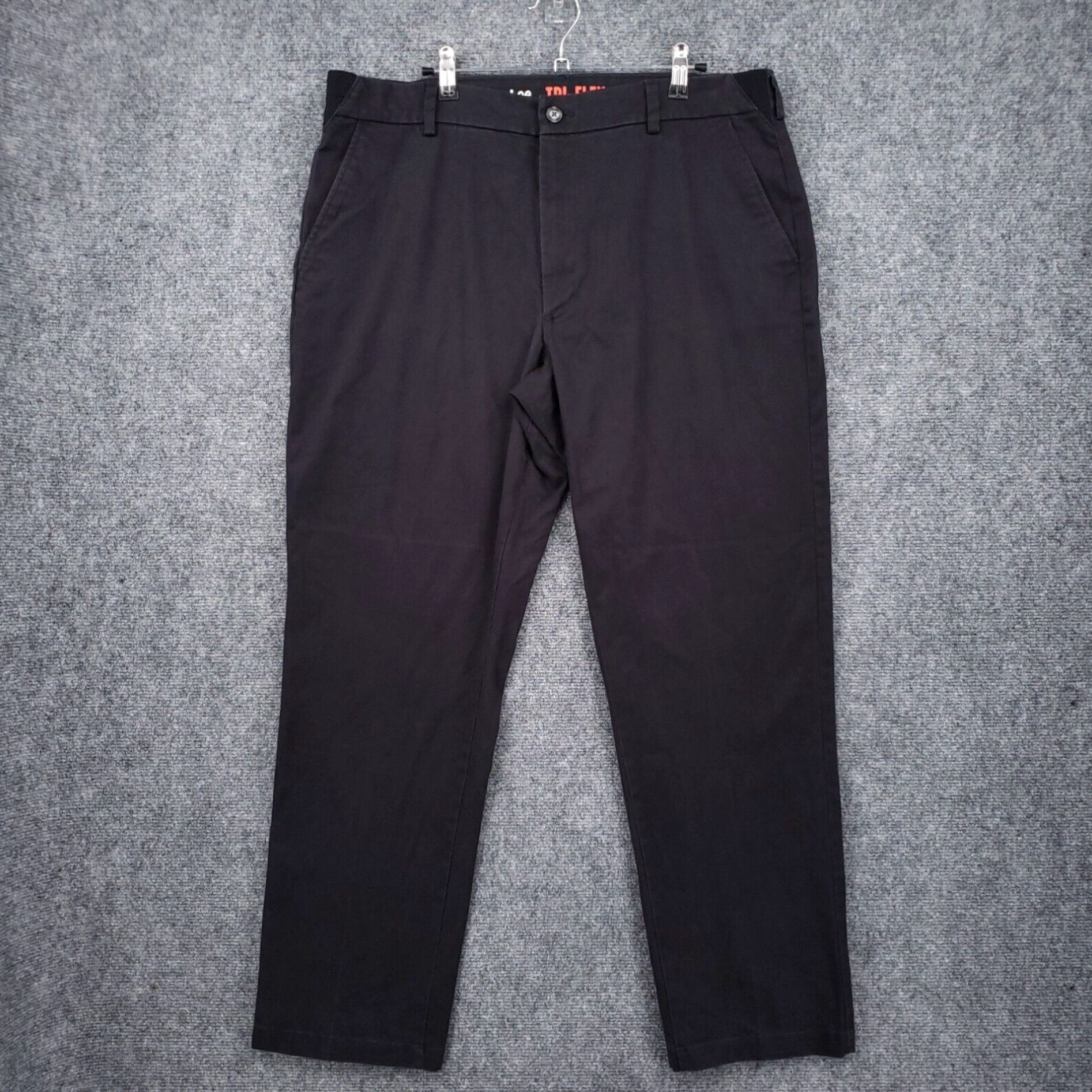 Lee Lee Men's 38X32 Black Chino Relaxed Fit Tri-Flex Stretch ...