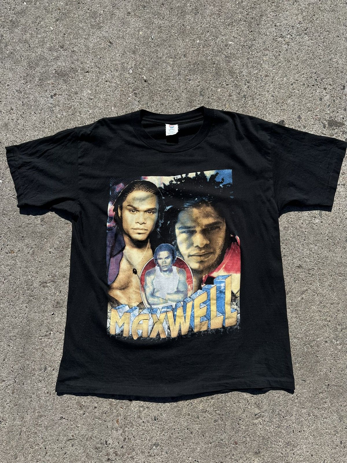 Tour Tee Rare 90's Vintage "MAXWELL- FORTUNATE" Single-Stitch Rap Tee ...