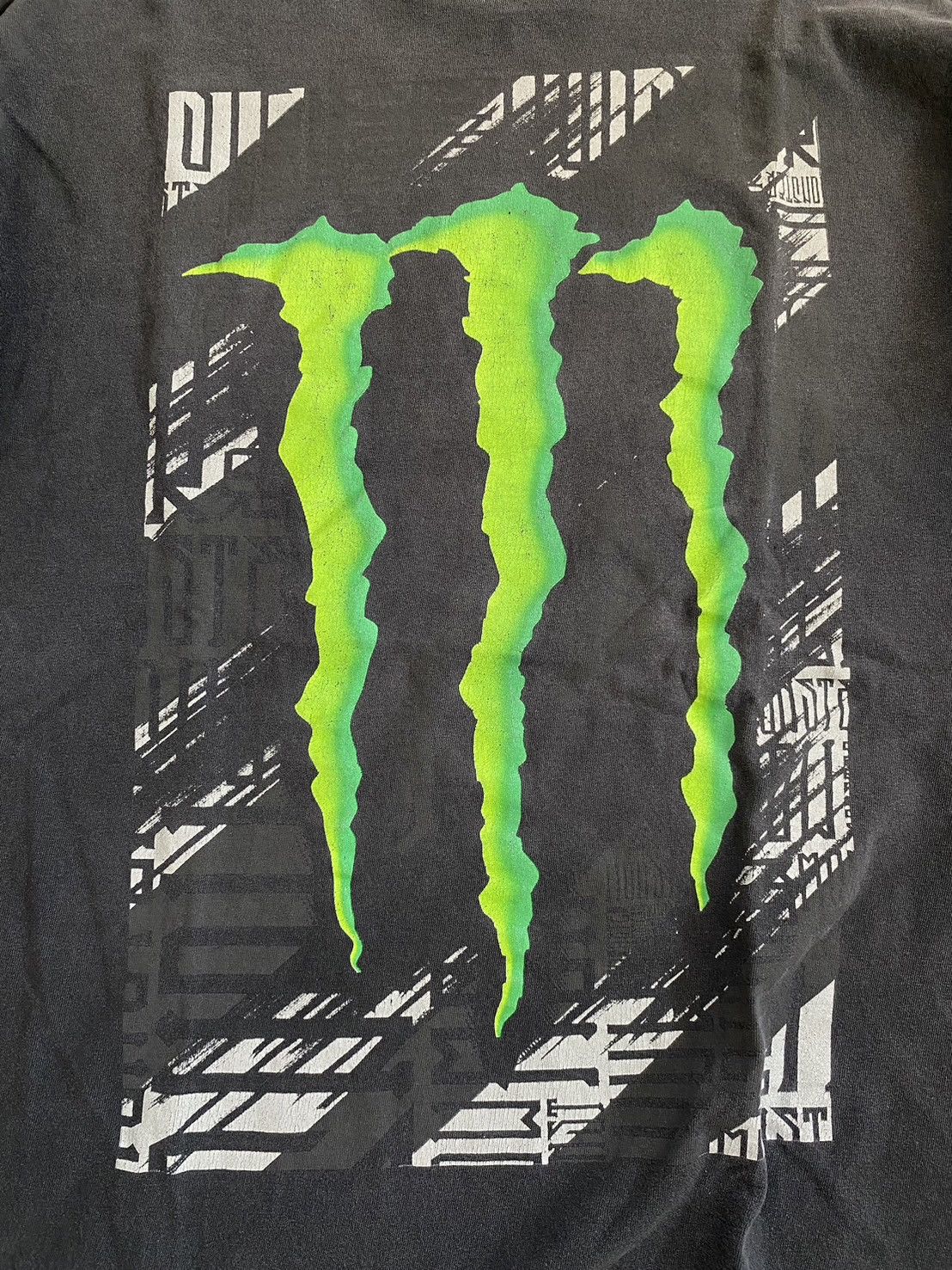 Ed Hardy Crazy Y2K Monster Energy T-Shirt | Grailed