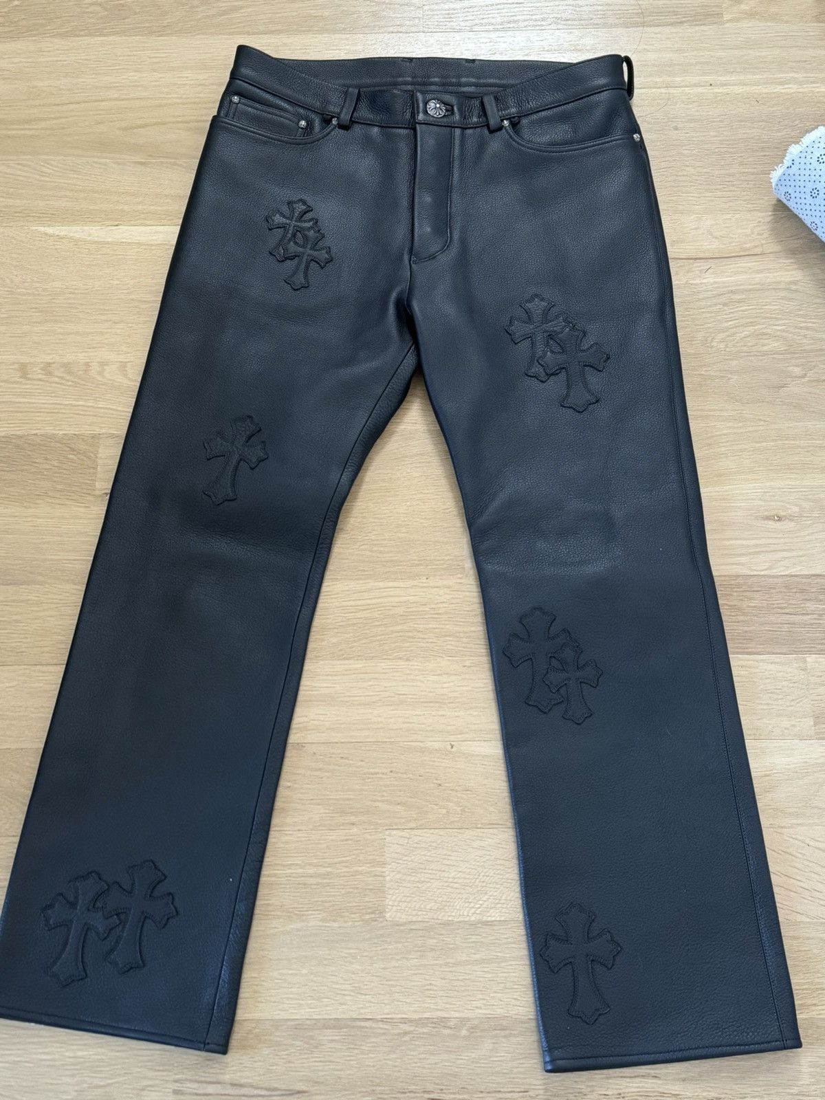 Chrome Hearts Chrome Hearts Leather Pants | Grailed