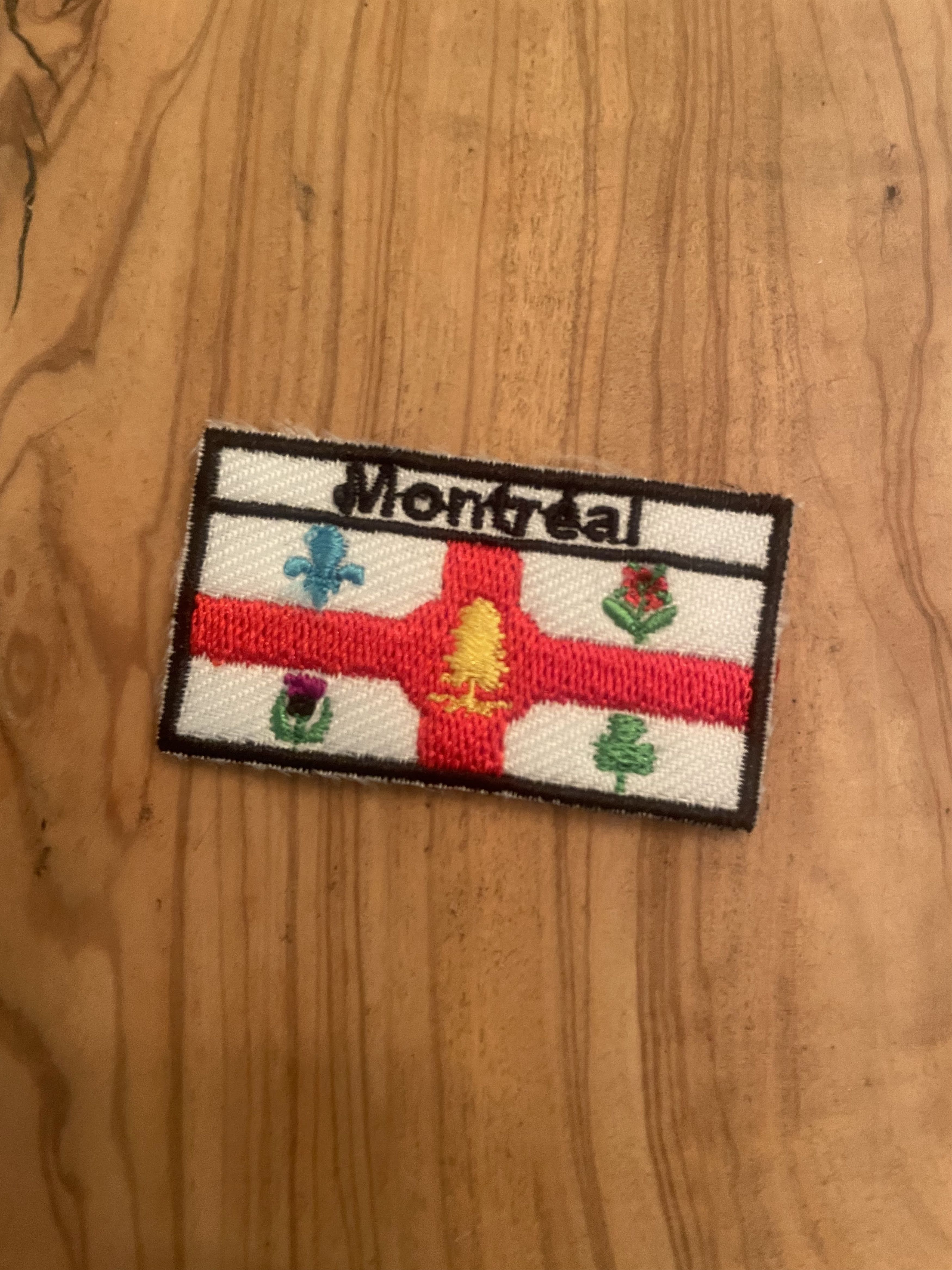Made In Canada × Other × Vintage Vintage 90s MONTREAL FLAG Sew / Iron ...